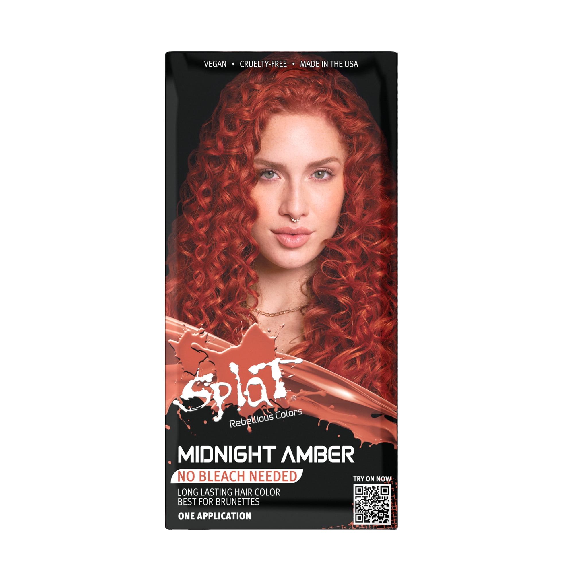 Splat Semi-Permanent Copper Hair Dye Kit, Amber, Vegan, Cruelty-Free ...