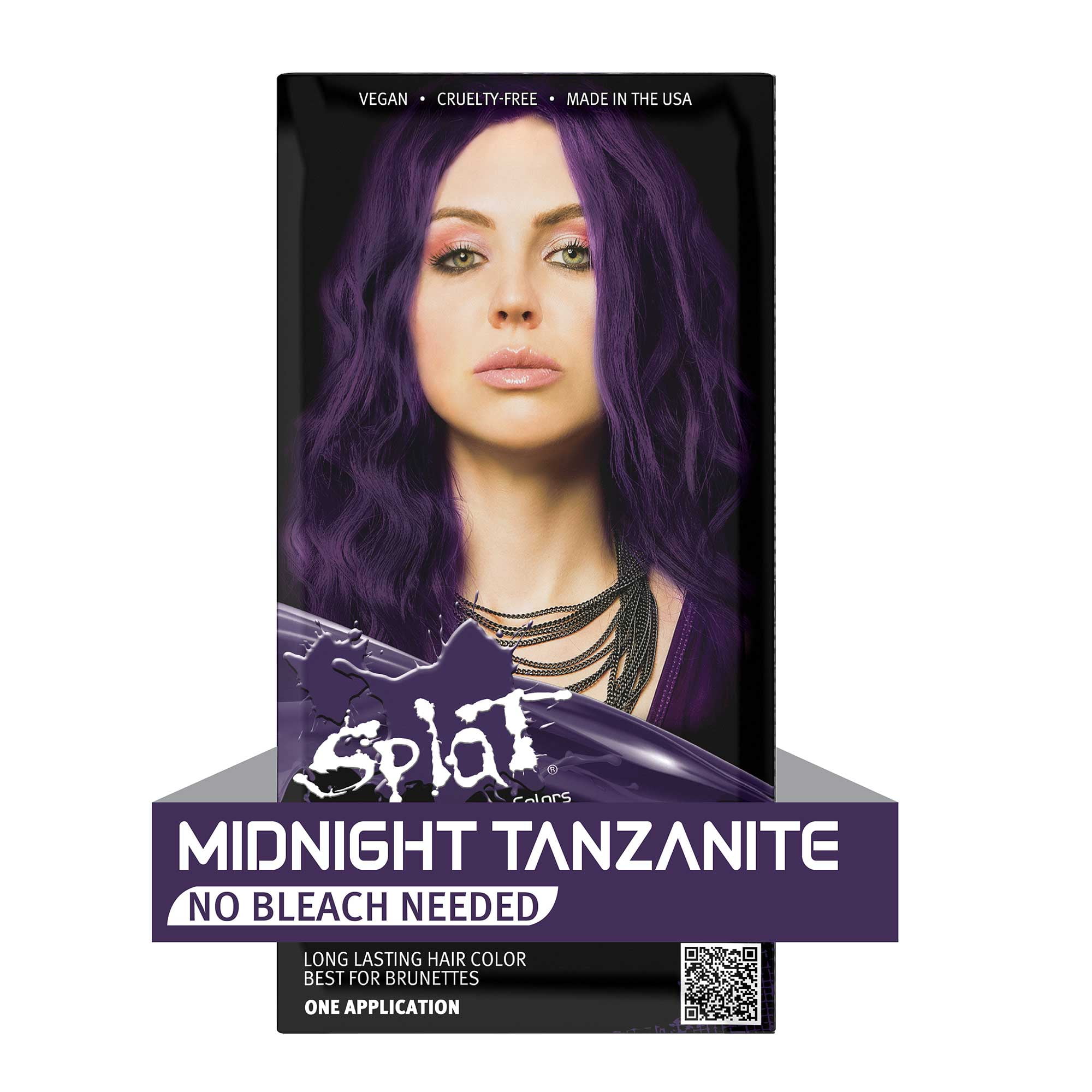 Splat Midnight Tanzanite Semi-Permanent Purple Hair Dye Kit for ...
