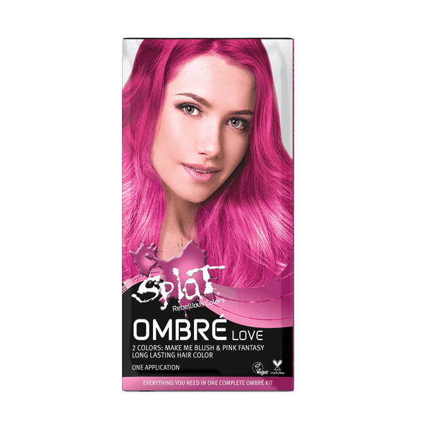 Splat Ombre Complete Kit, Semi-Permanent Hair Dye with Bleach, Love ...