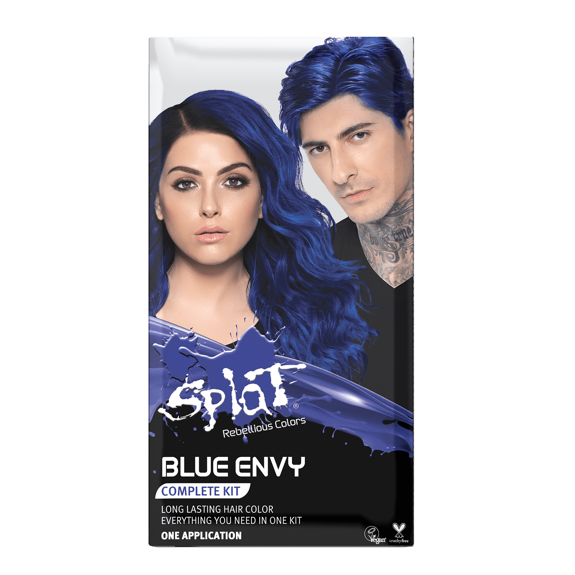 Splat Original Complete Kit, Semi-Permanent Hair Dye with Bleach, Blue ...