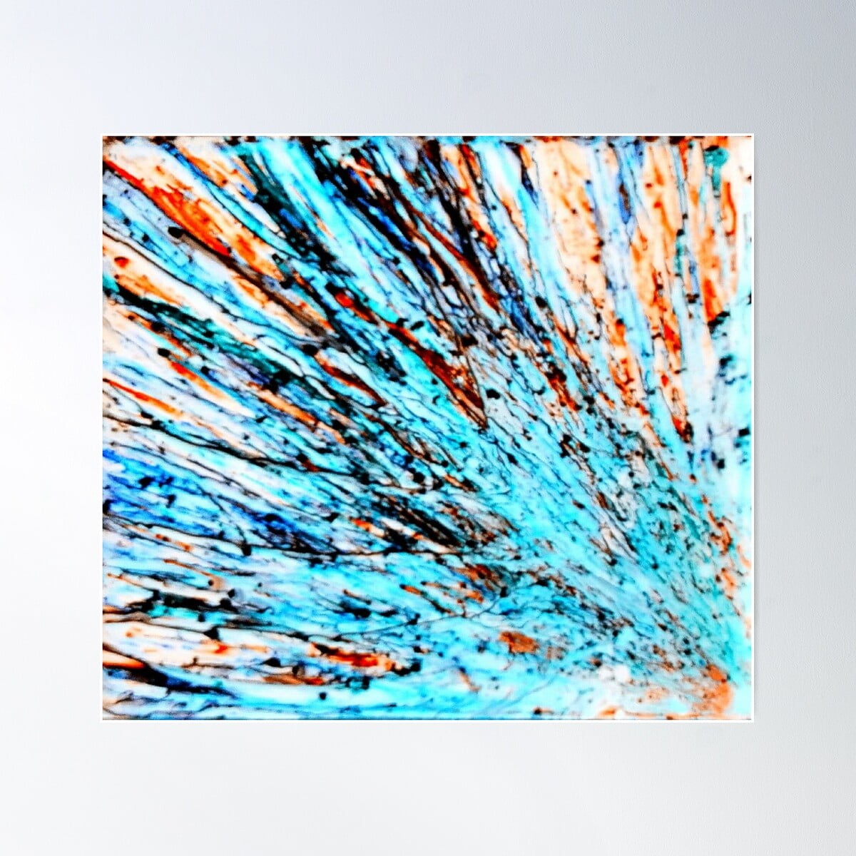 Splat Poster Wall Art, Modern Wall Decor For Living Room Bedroom, 17x17 ...