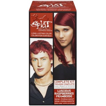 SPLAT Temporary Midnight Ruby Hair Dye, Semi-Permanent Red Hair Color ...