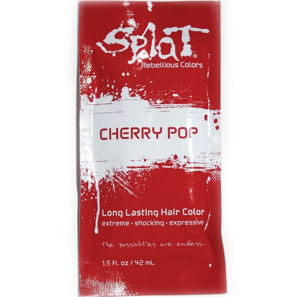 Splat Singles Hair Color Dye Foil Pack, Cherry Pop, 1.5 Oz., Pack of 2 ...