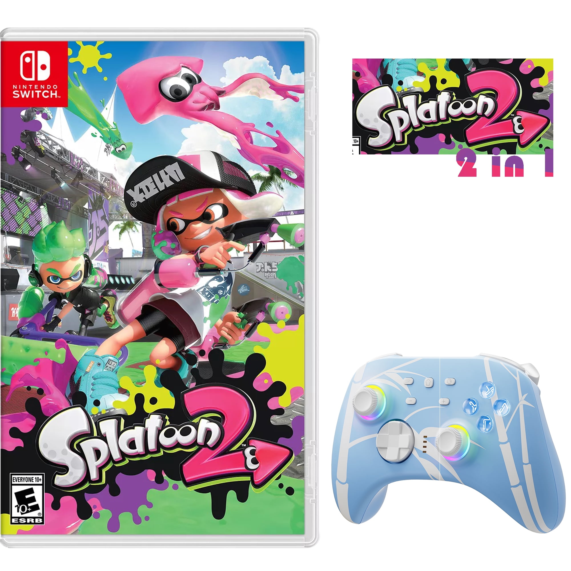 Splatoon 2 and Upgraded Switch Pro Controller for Nintendo Switch/PC ...