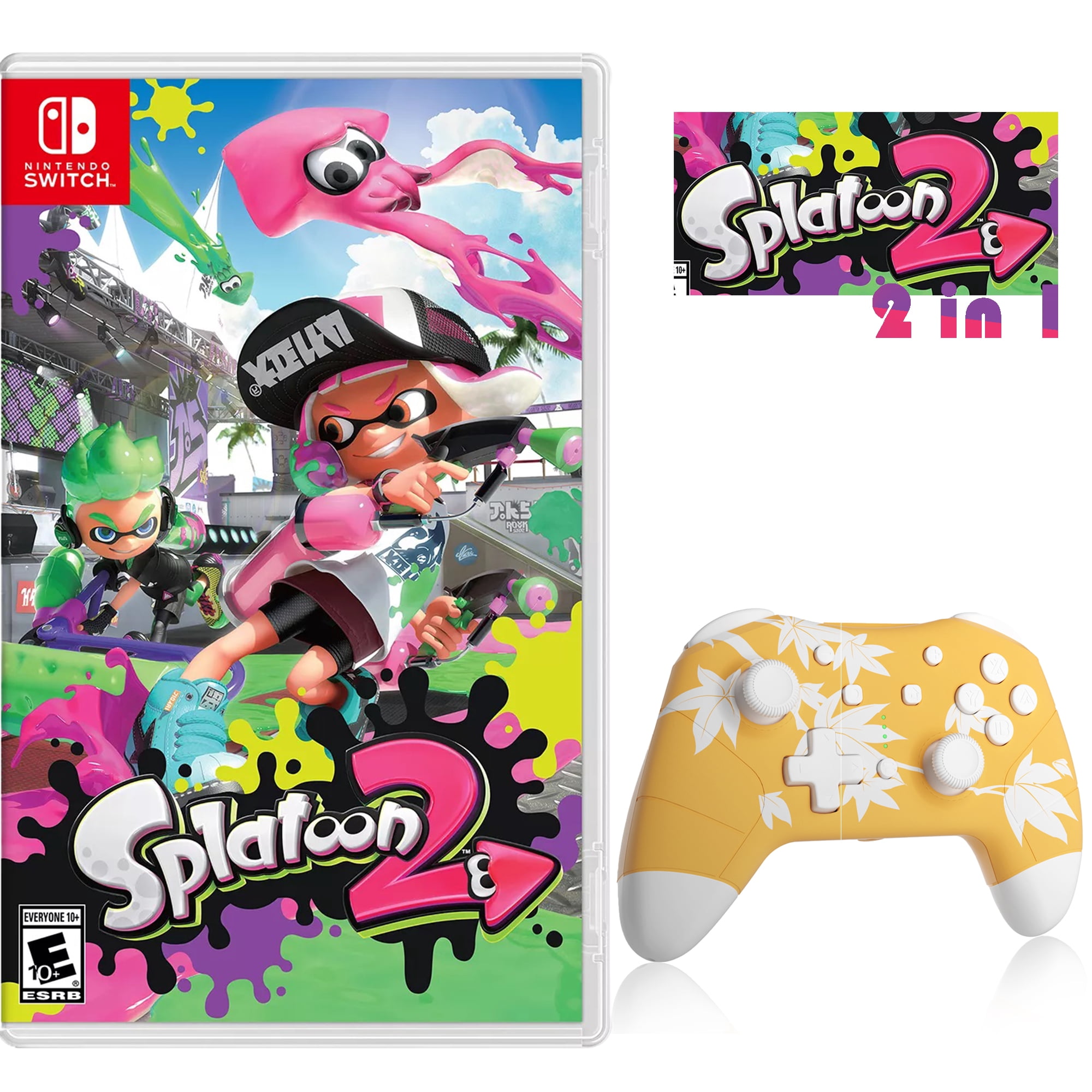 Splatoon 2 and Upgraded Wireless Switch Pro Controller for Nintendo ...