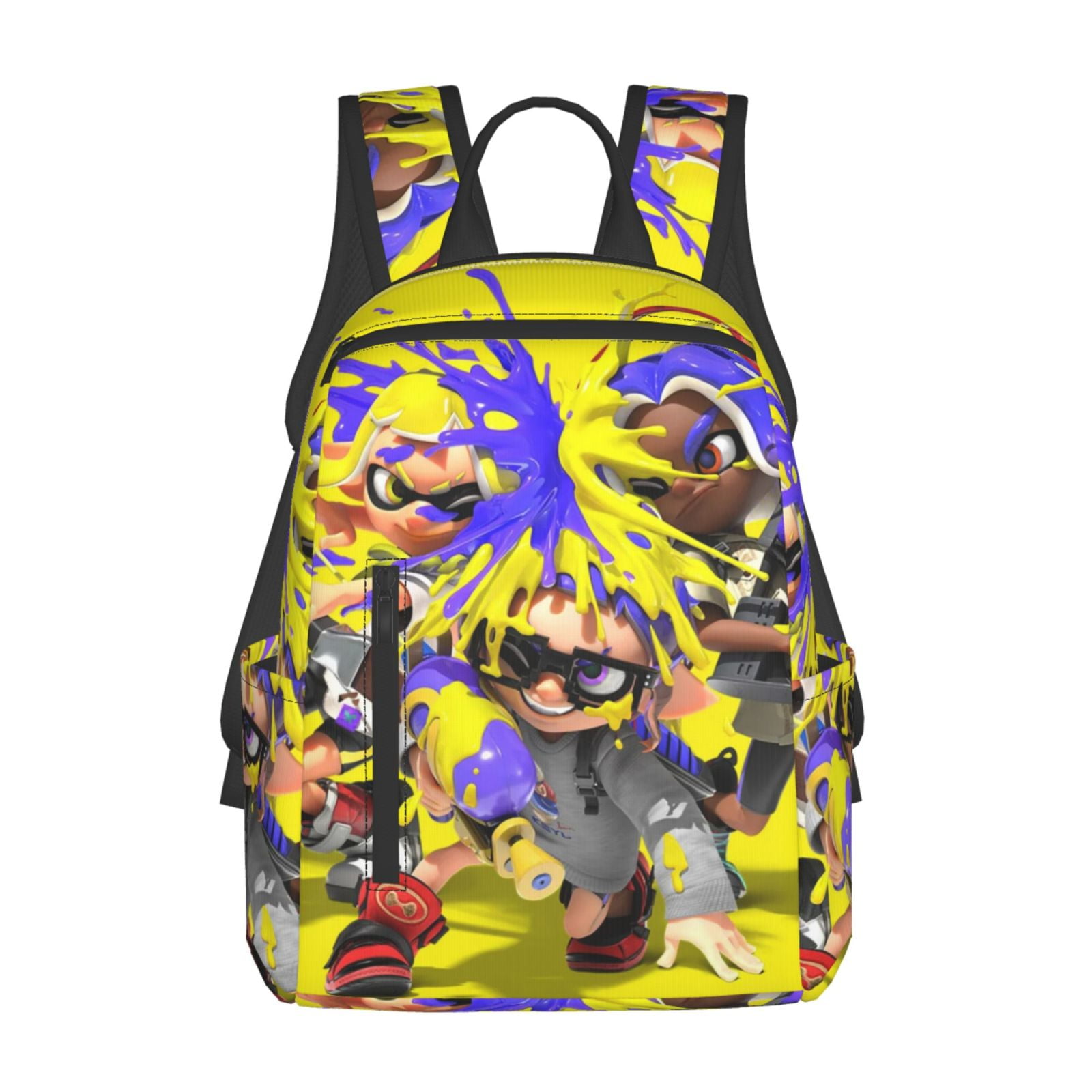 Splatoon 3 Game Backpack Unisex Daypack Adjustable Lightweight Bookbag ...