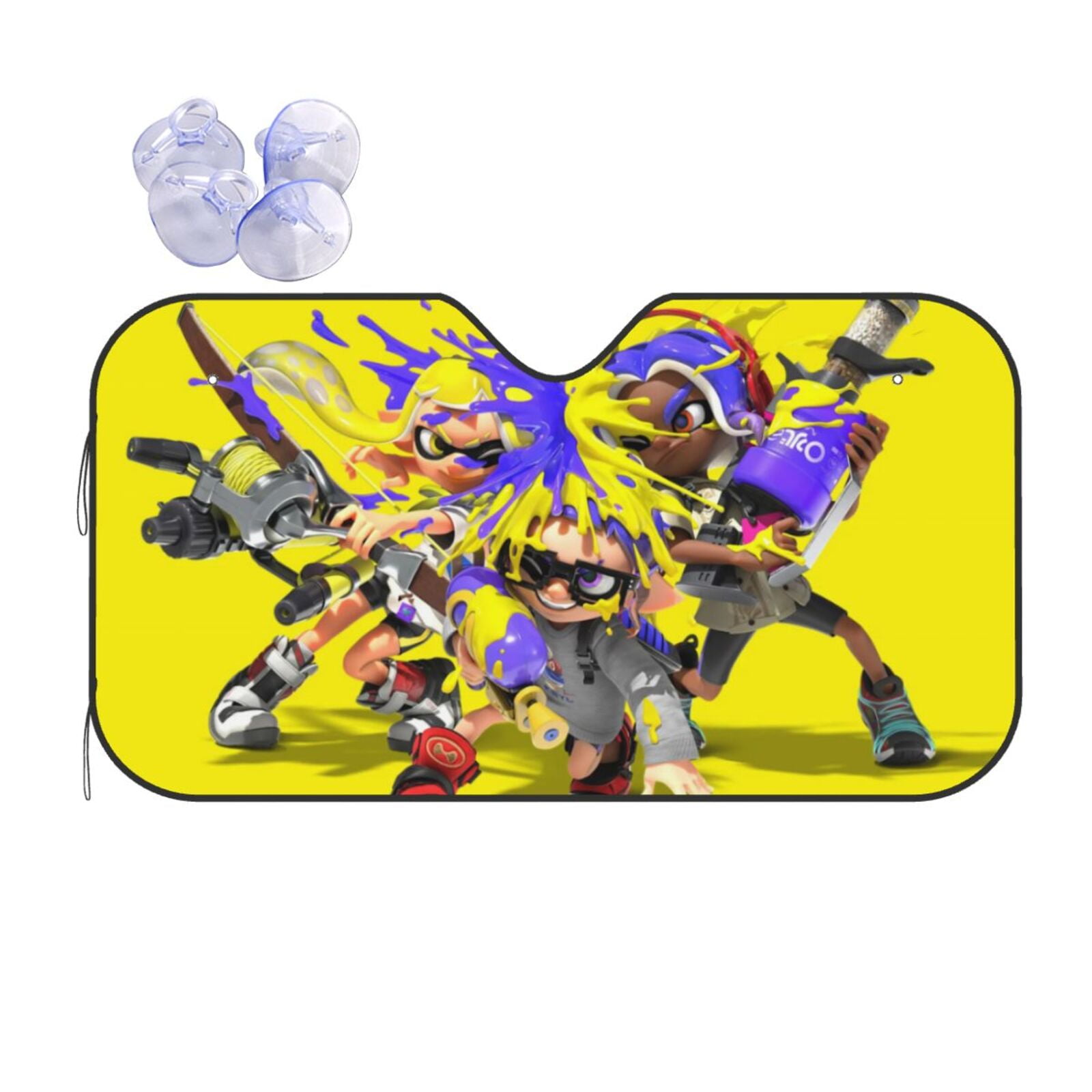 Splatoon 3 Game Car Windshield Sun Shade Accessories Foldable ...