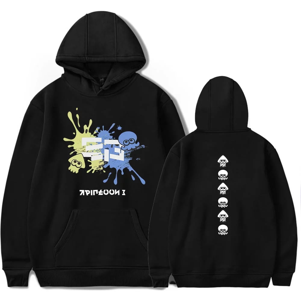 Splatoon 3 Hooded Sweatshirt Unique Pullover Cosplay Long Sleeve Funny ...