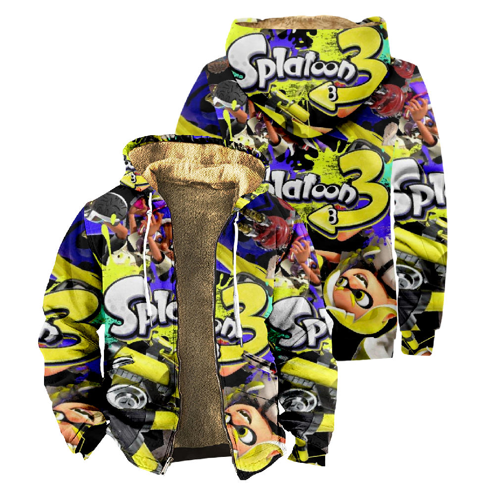 Splatoon 3 Jacket Game Zip Hooded Sweatshirt Casual Trucksuit Unique ...