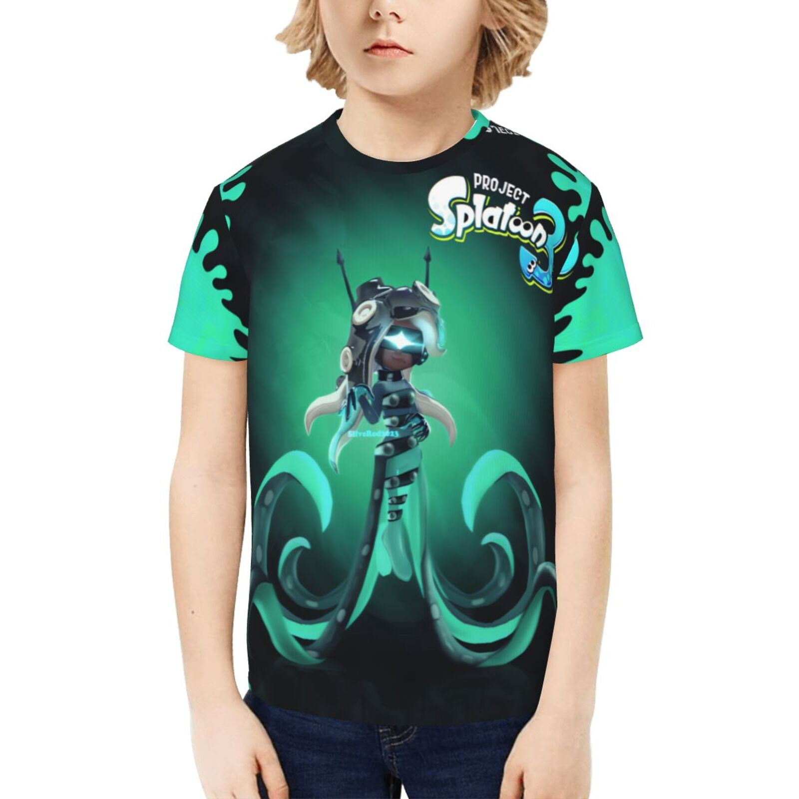 Splatoon 3 Kids T-Shirt 3d Printed Graphic T-Shirts Boys And Girls ...