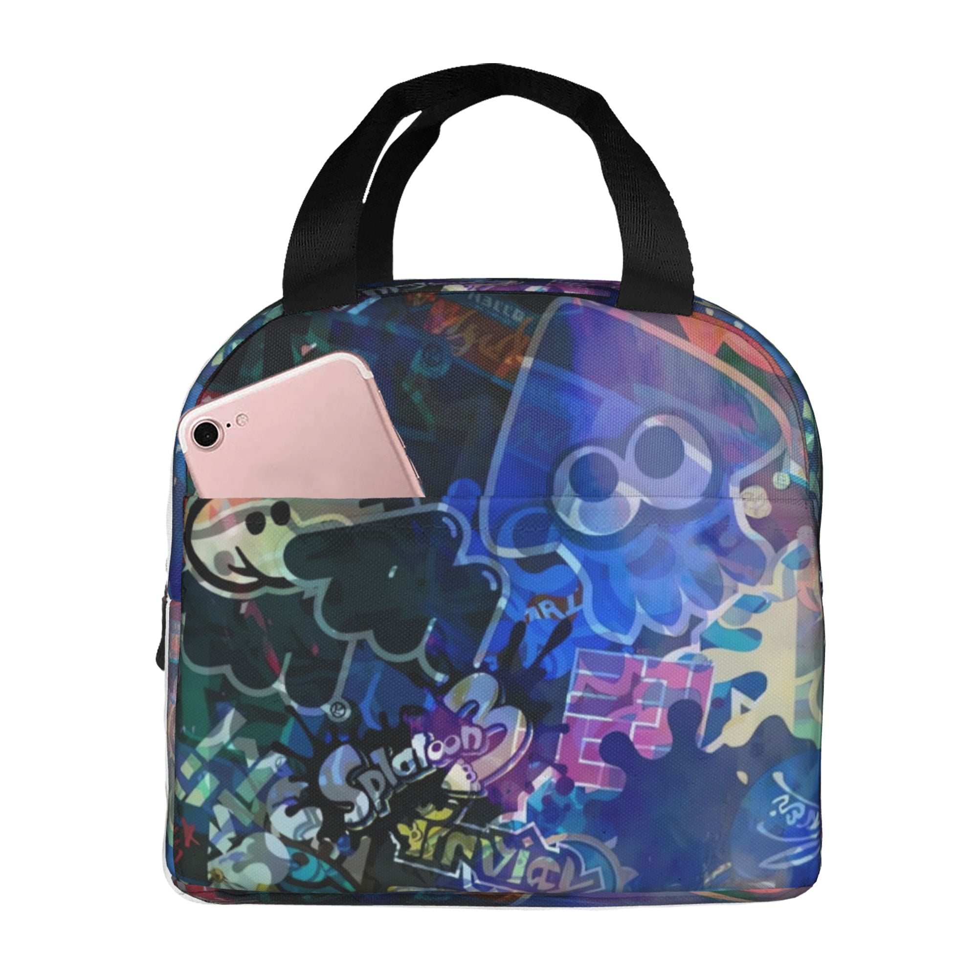 Splatoon 3 Lunch Bag Tote Bag Insulated Lunch Box Picnic Beach Fishing ...