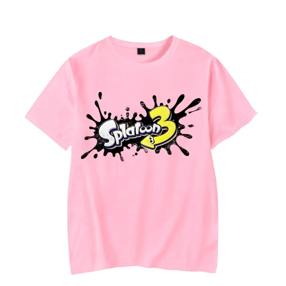Splatoon 3 Merch T-shirt Classic Logo Casual Short Sleeve Men And Women ...