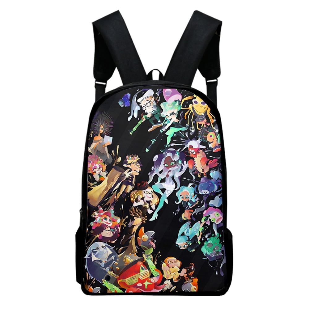 Splatoon 3 Oxford Cloth Shoulder Backpack 3D Print Zipper Backpack ...