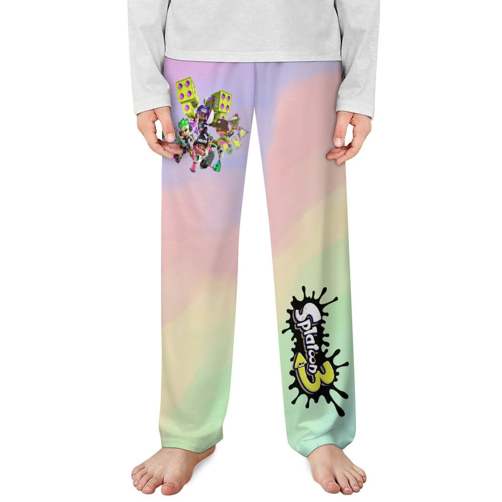 Splatoon 3 Symbol Children's Pajamas Cozy Lounge Straight Leg Sleeping ...