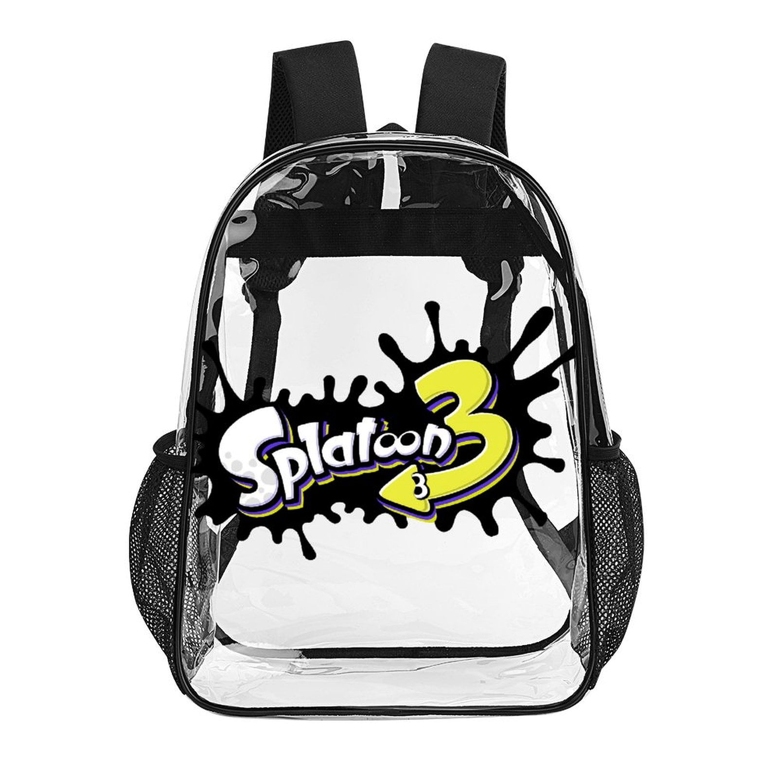 Splatoon 3 Symbol Clear Backpack Large Capacity Daypack Clear Through ...