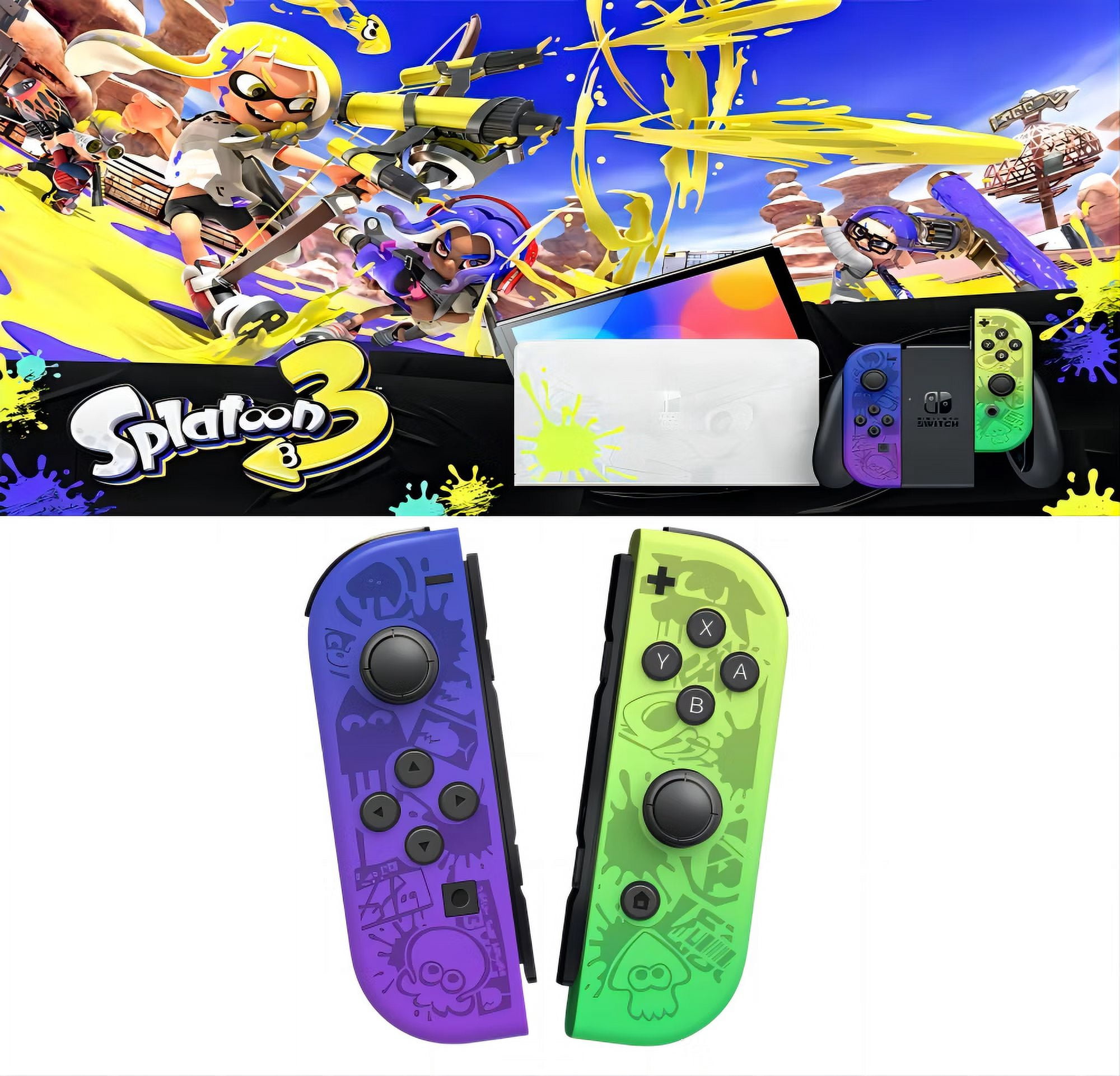 Splatoon 3 Version Replacement for NS Controller, Wireless Joypad for ...
