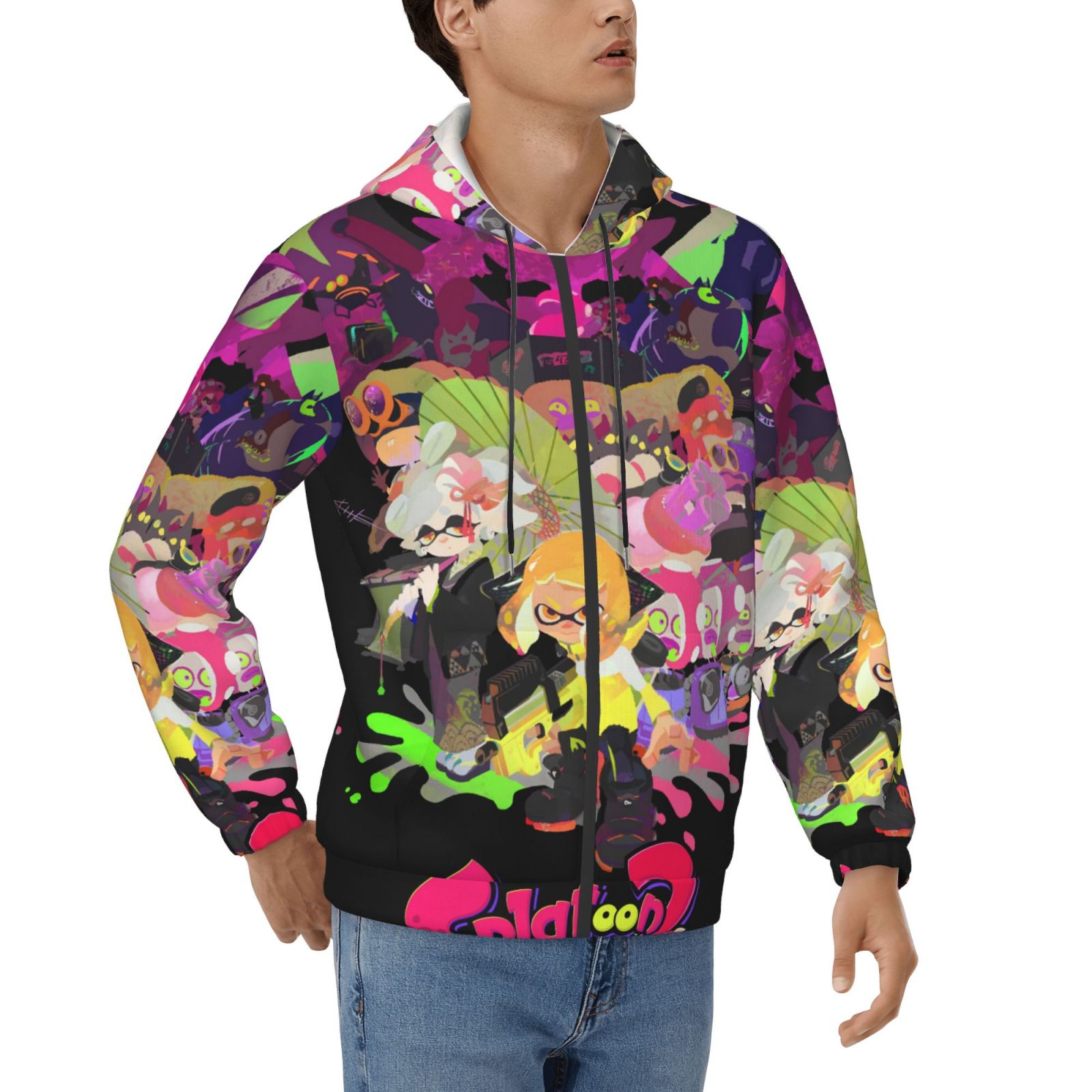 Splatoon 3D Printed Cartoon Hoodies, Unisex Cosplay Sweatshirt Costume ...