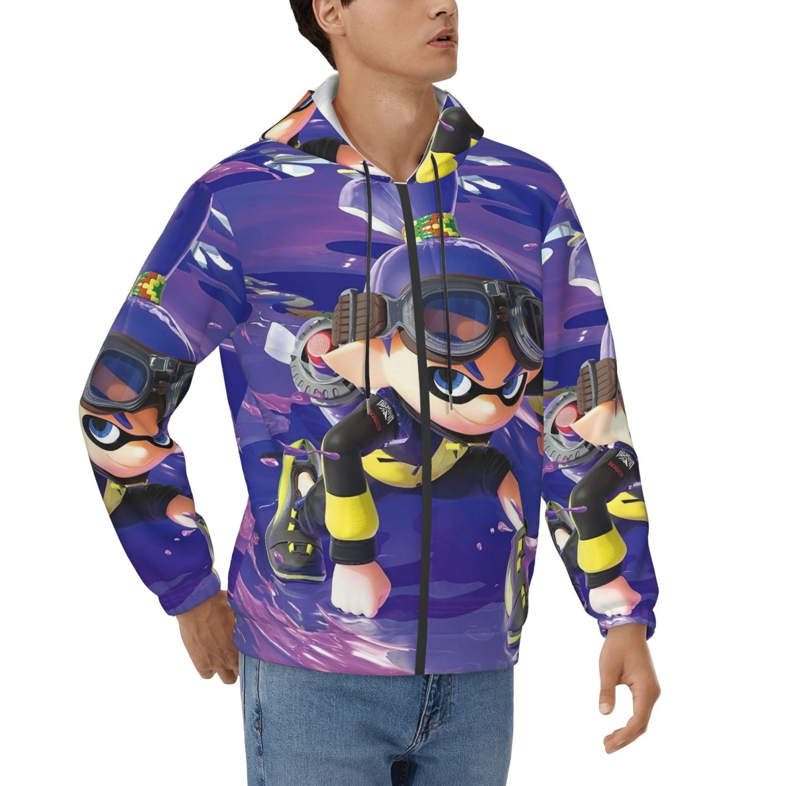 Splatoon 3D Printed Cartoon Hoodies, Unisex Cosplay Sweatshirt Costume ...
