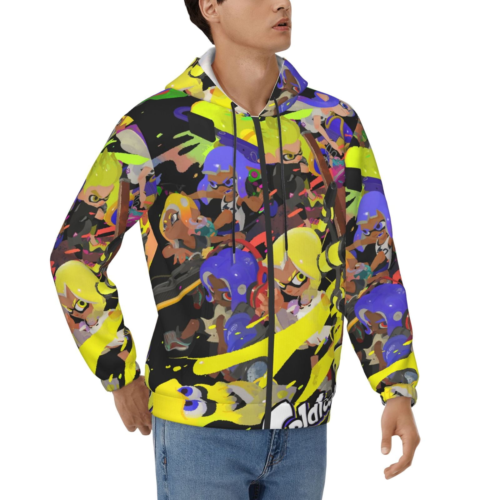 Splatoon 3D Printed Cartoon Hoodies, Unisex Cosplay Sweatshirt Costume ...