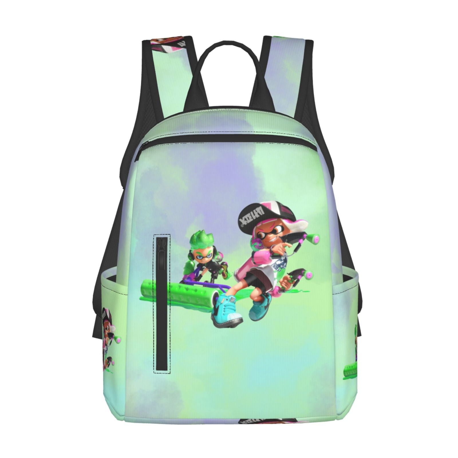 Splatoon Backpack Unisex Daypack Adjustable Lightweight Bookbag Student ...
