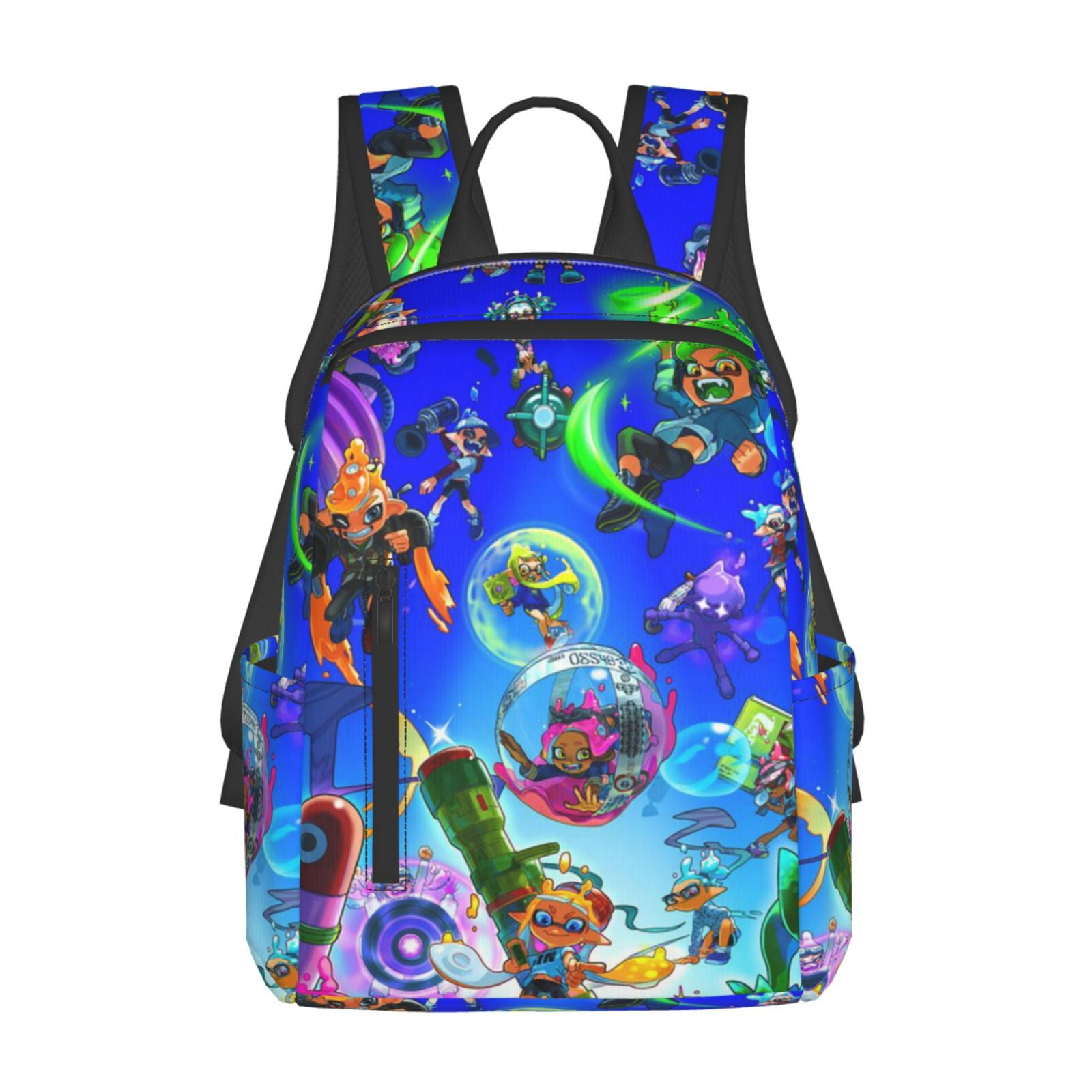Splatoon Backpack Unisex Daypack Adjustable Lightweight Bookbag Student ...