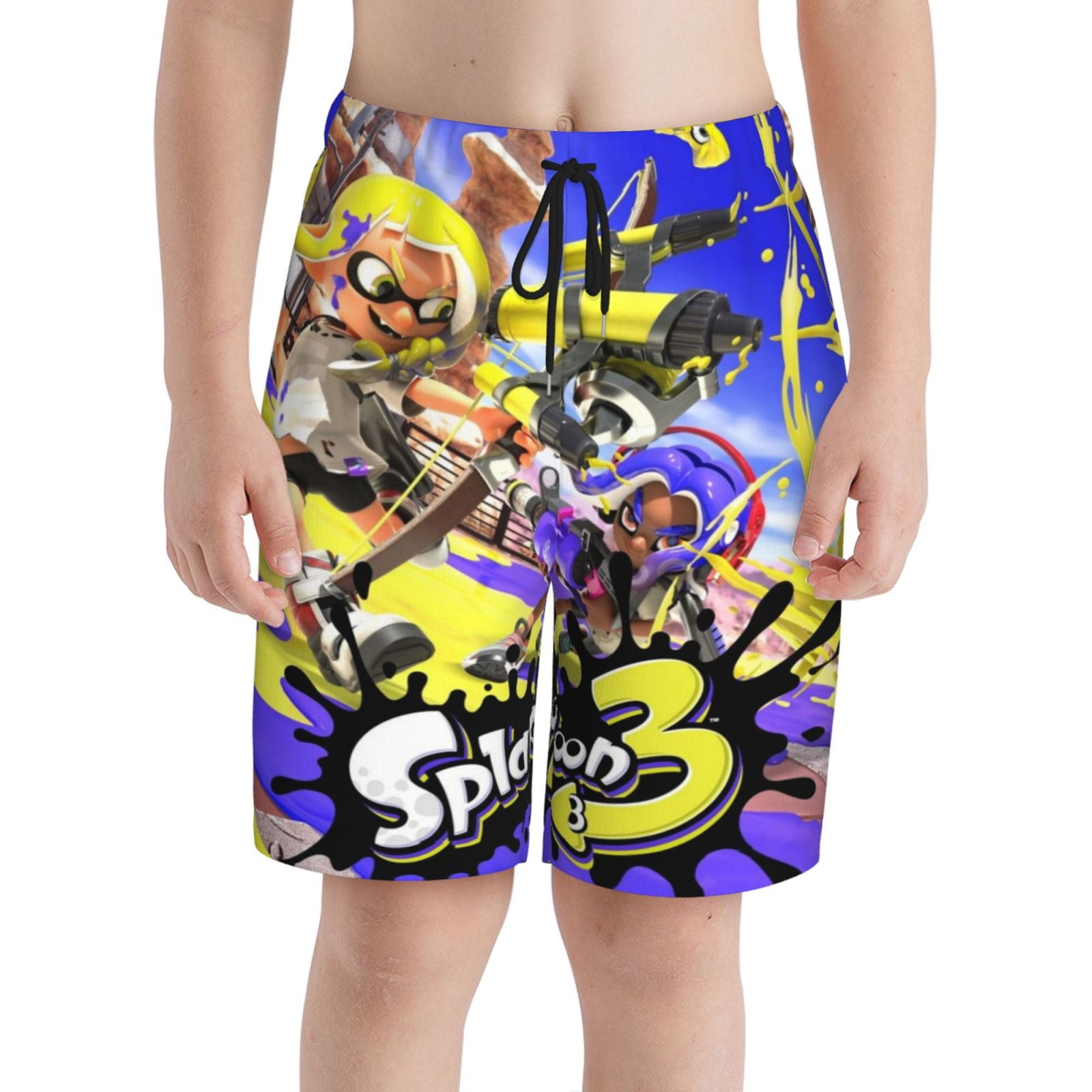Splatoon Boys Swim Trunks Quick Dry Swimwear Surfing Bathing Suit ...