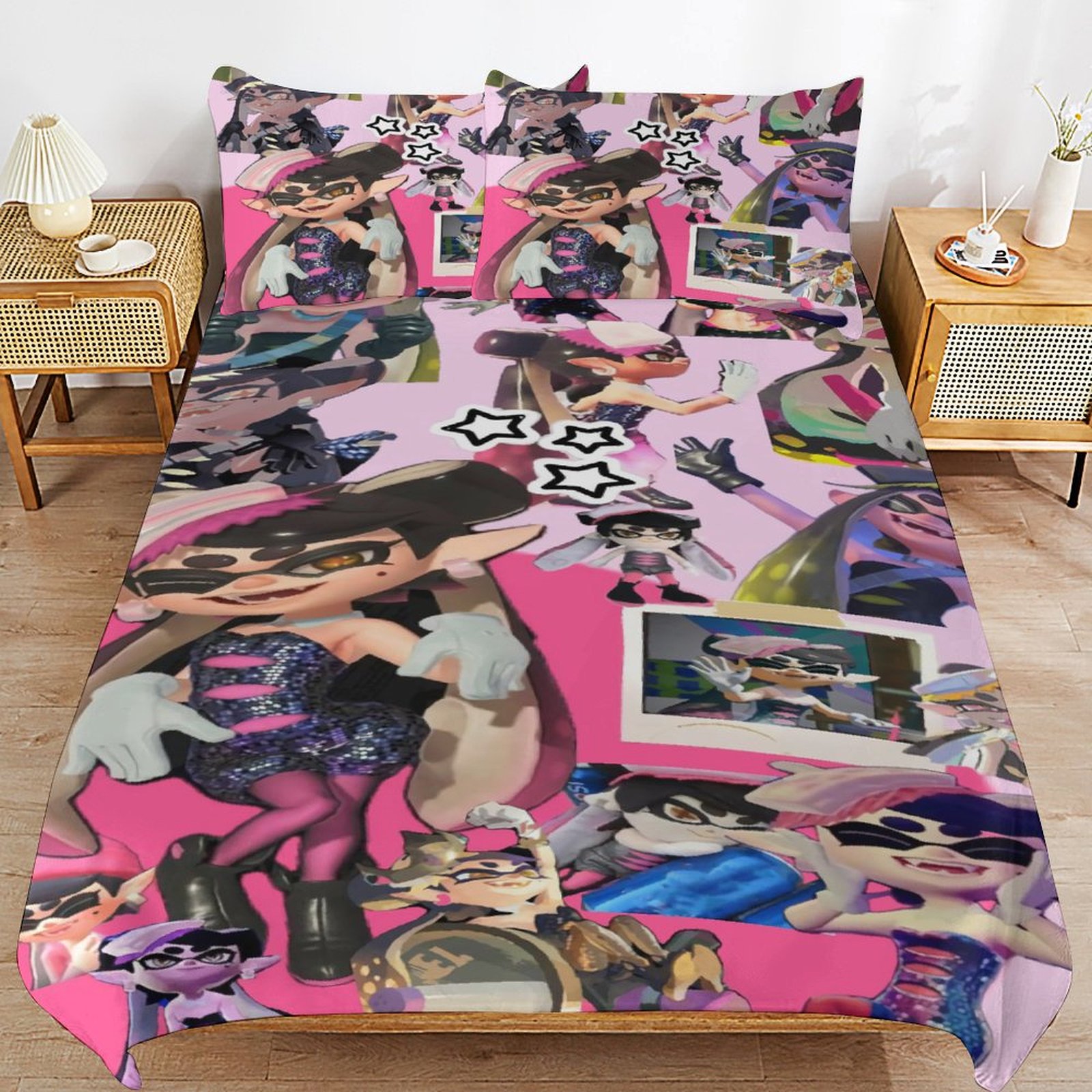 Splatoon Cartoon Duvet Cover Sets Twin King Size for Kids Boys Girls ...