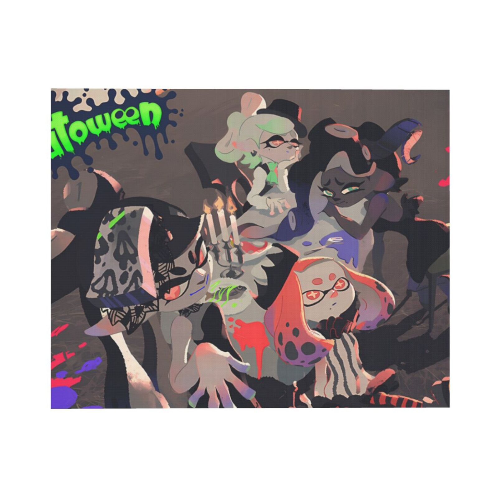 Splatoon Characters Canvas Decorative Poster Gift Art Picture Painting ...