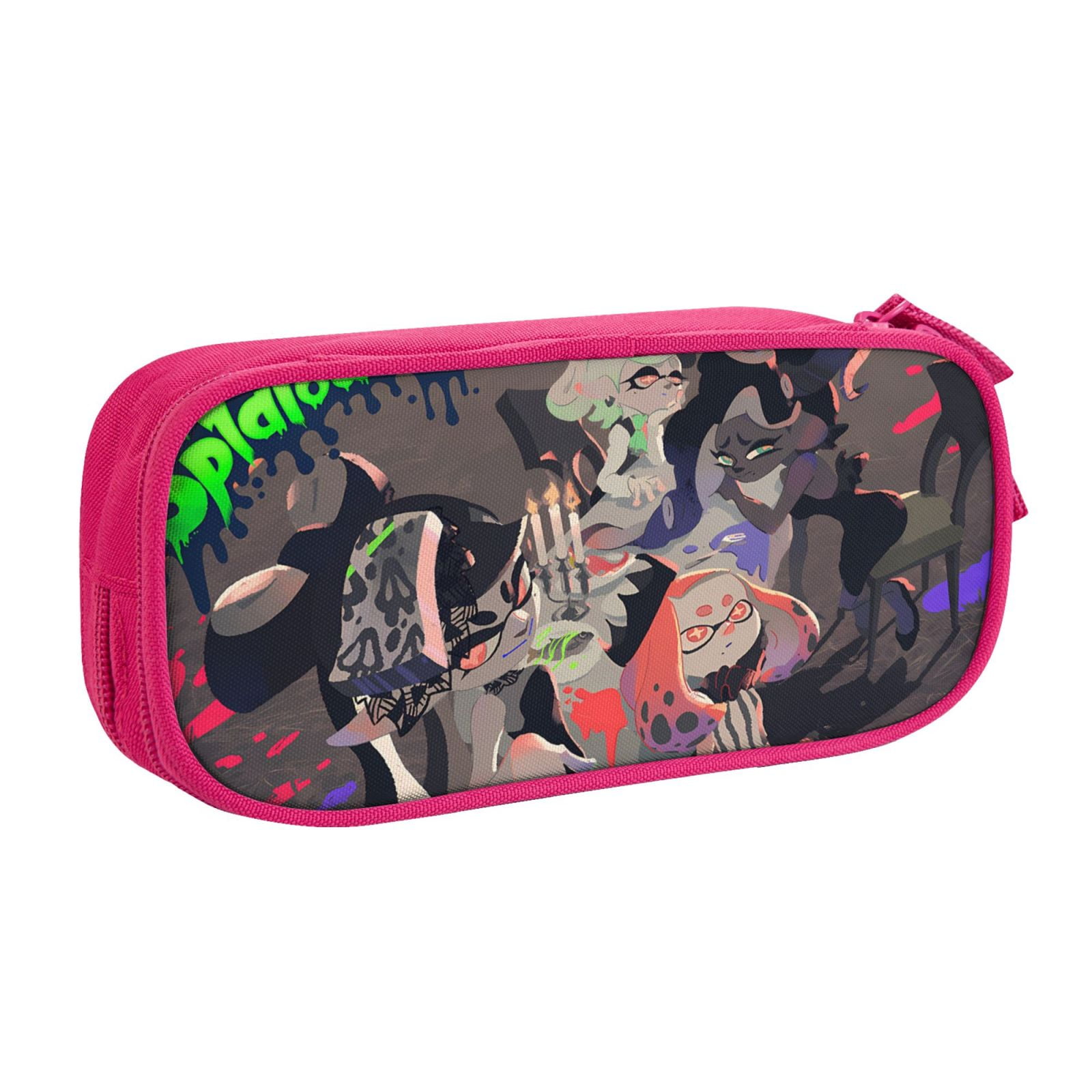 Splatoon Characters Pencil Case Large Capacity Pencilcase Double-layer ...