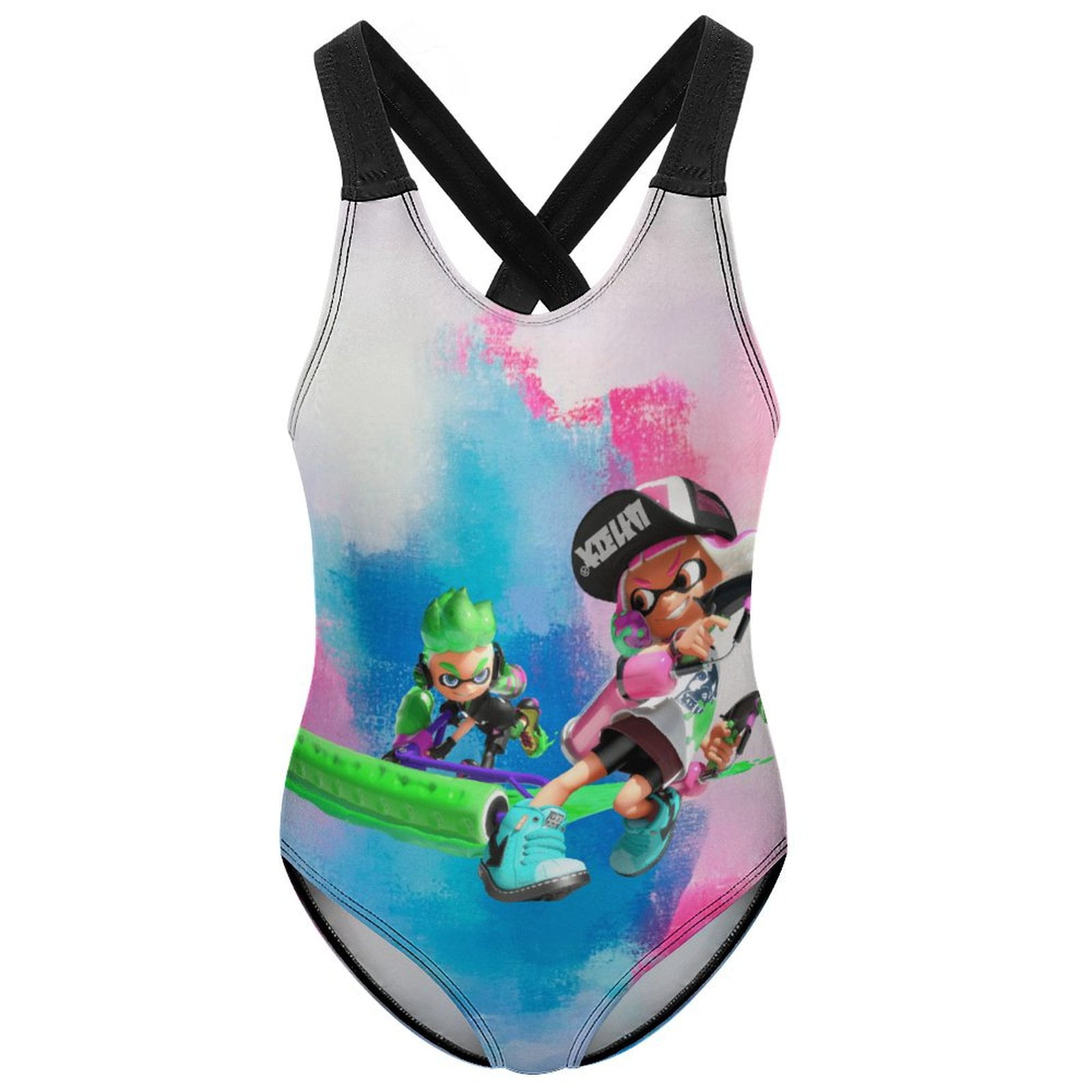 Splatoon Children's One-piece Swimsuit Summer Girl's Swimming Pool ...