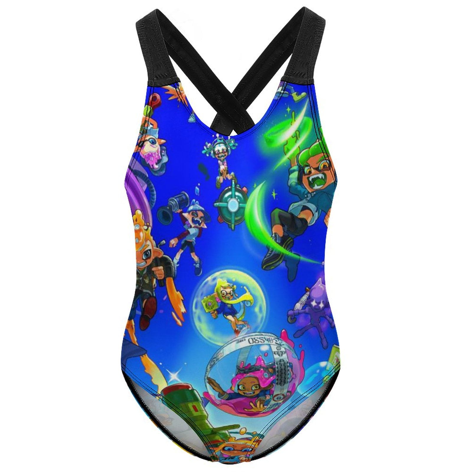 Splatoon Children's One-piece Swimsuit Summer Girl's Swimming Pool ...