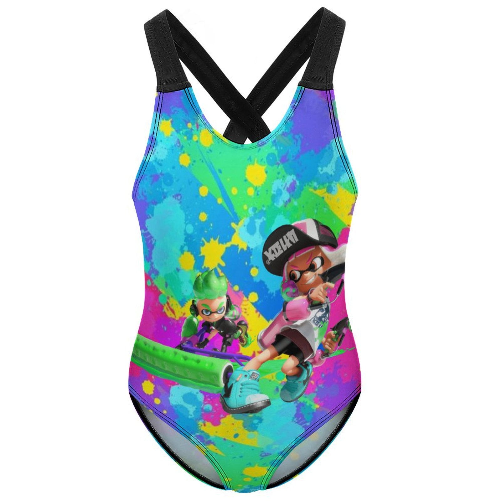 Splatoon Children's One-piece Swimsuit Summer Girl's Swimming Pool ...