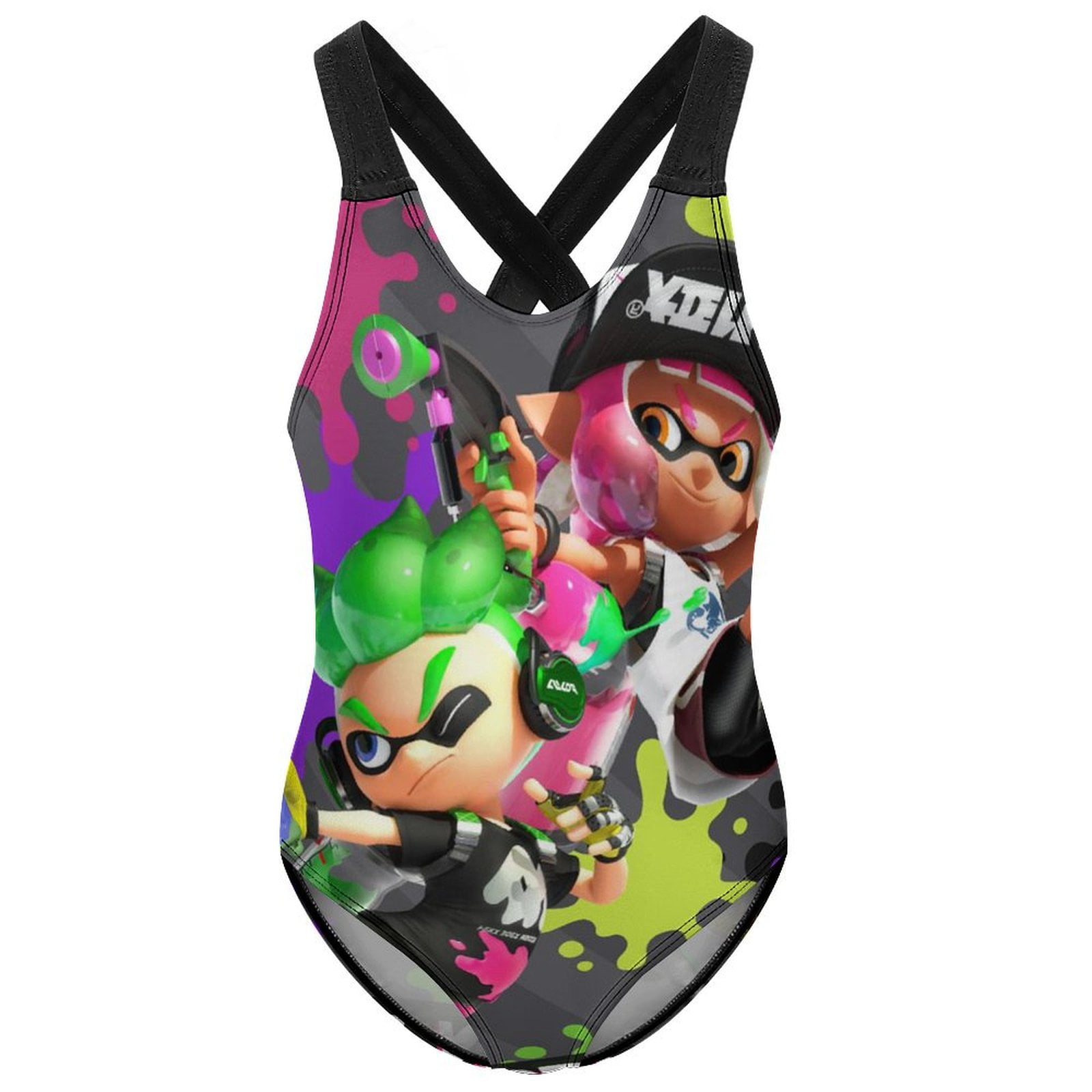 Splatoon Children's One-piece Swimsuit Summer Girl's Swimming Pool ...