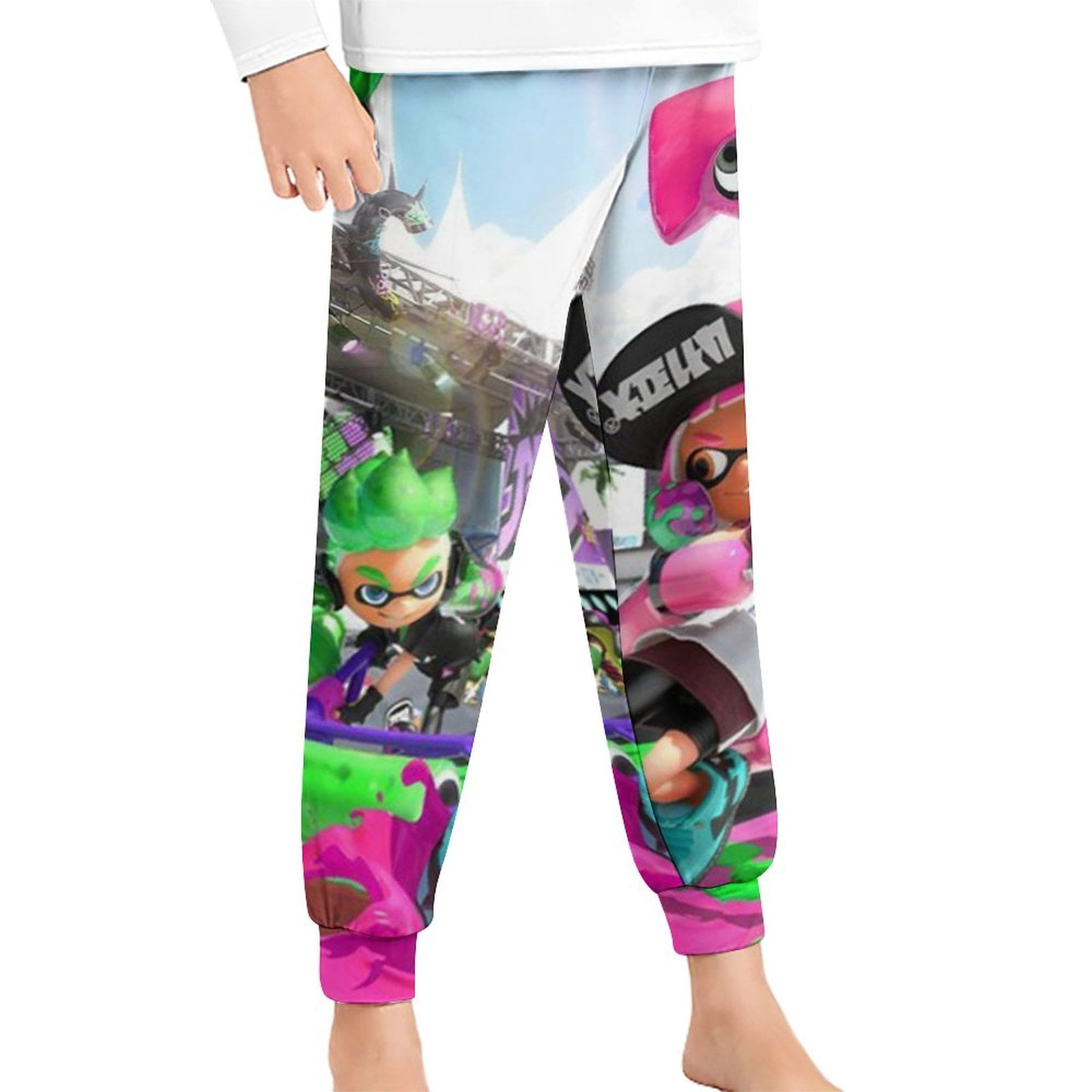 Splatoon Children's Pjamas Soft 3D Printing Pj Pants Lounge Pants Comfy ...