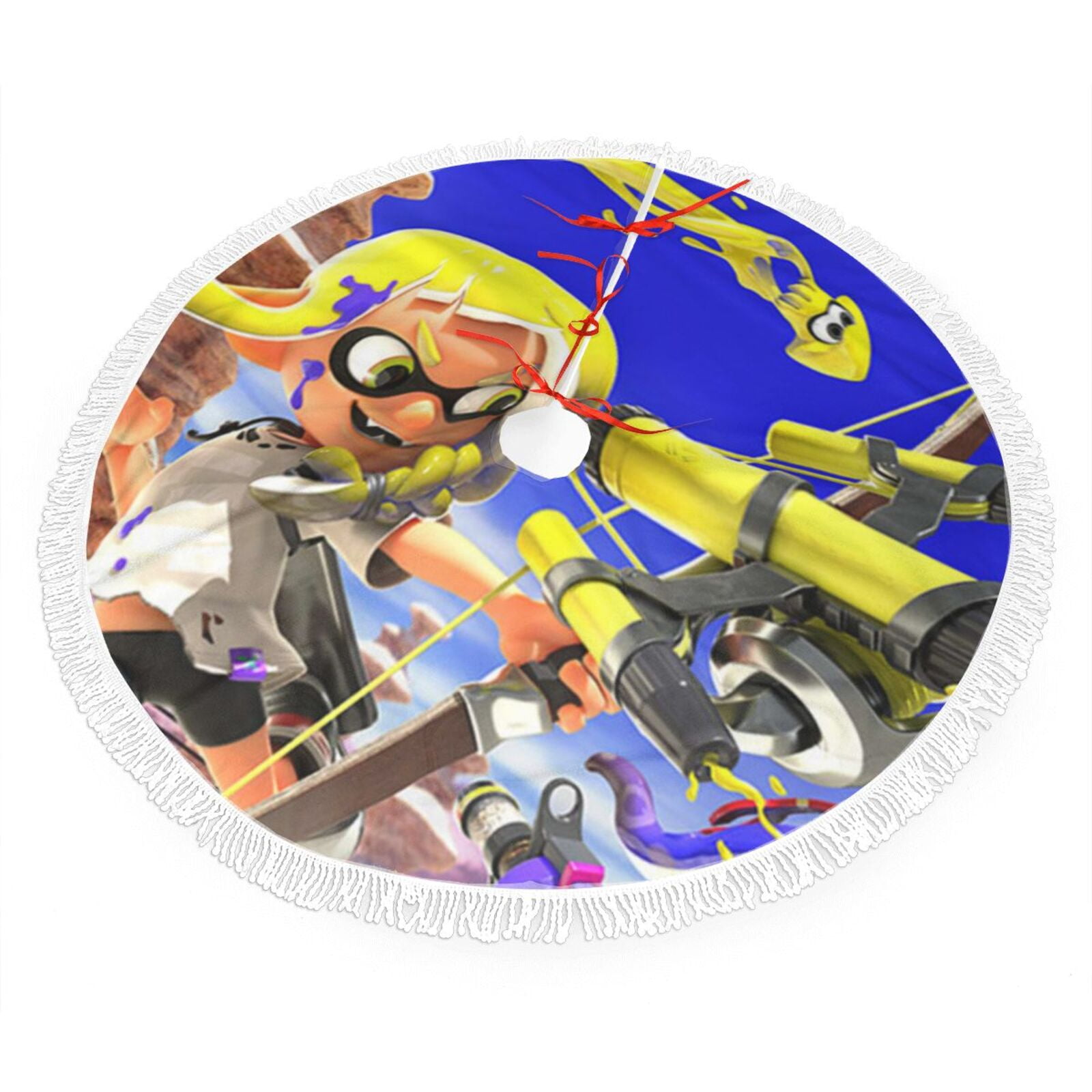 Splatoon Christmas Tree Skirt, Xmas Tree Skirts Mat 36" for Indoor ...