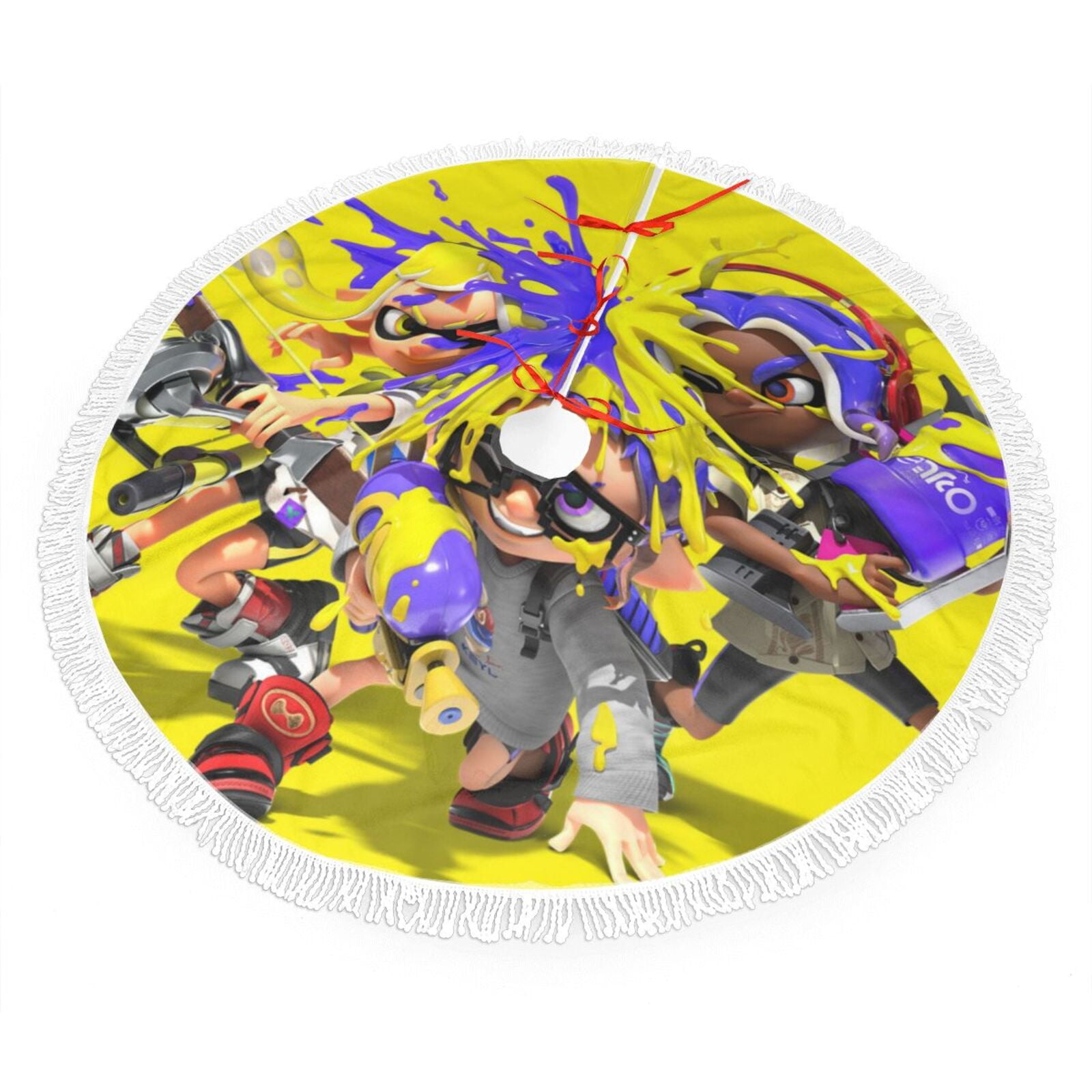 Splatoon Christmas Tree Skirt, Xmas Tree Skirts Mat 48" for Indoor ...