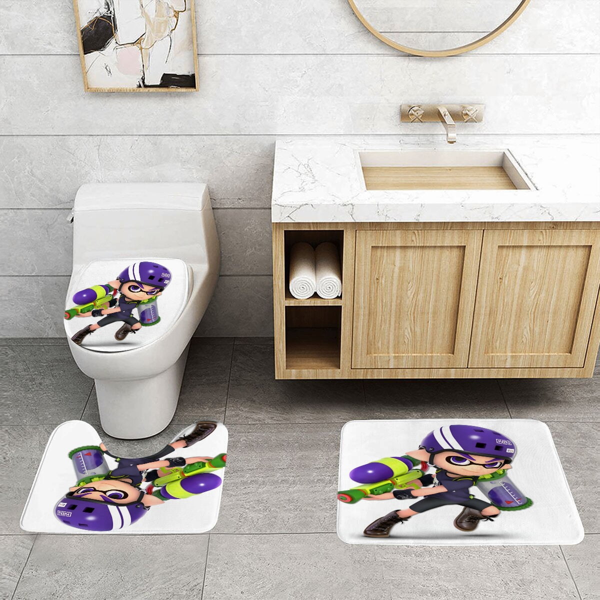 Splatoon Classic Three Piece Set With Water Absorption And Anti Slip ...