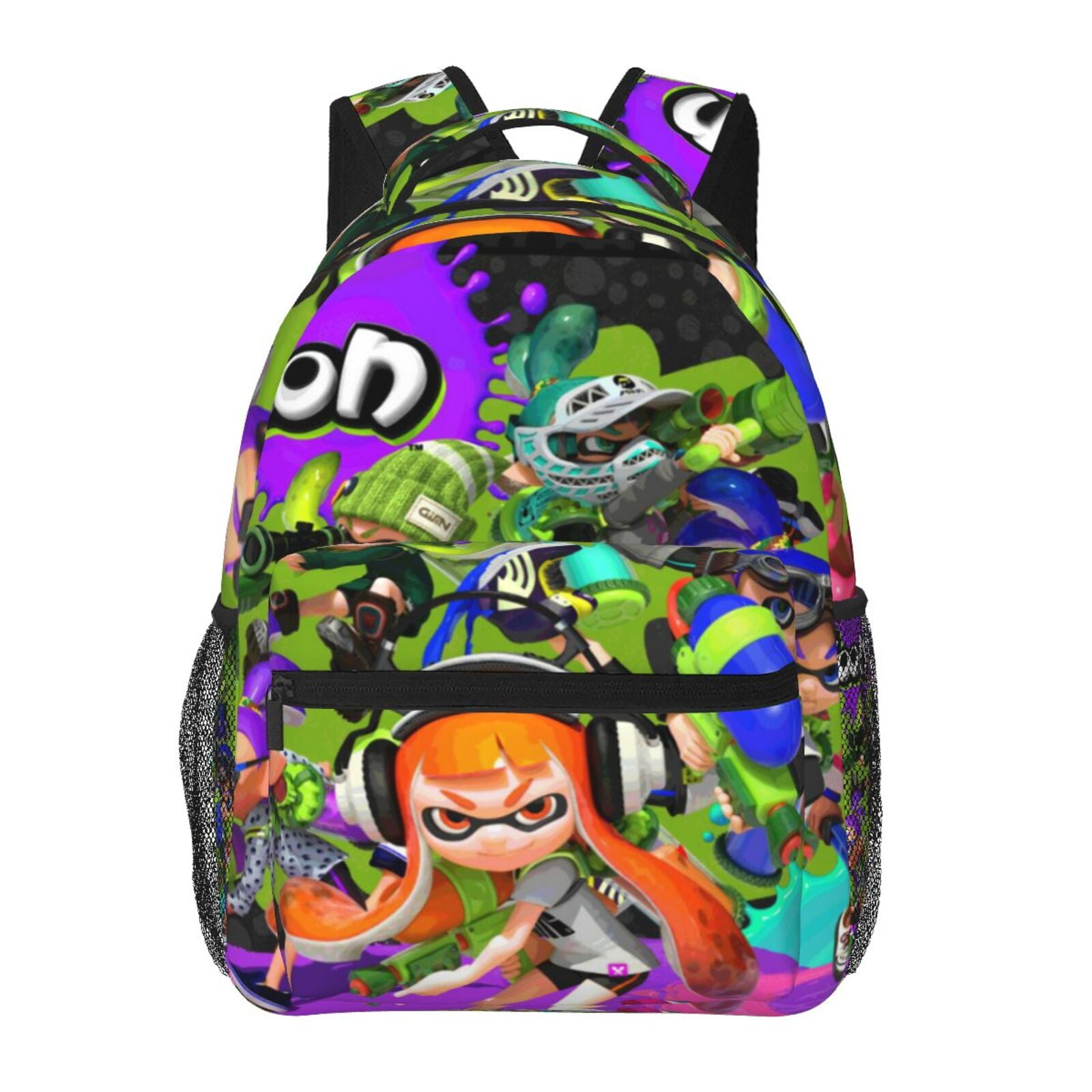 Splatoon Game Casual Backpack Laptop Daypack School Bag Bookbag Unisex ...