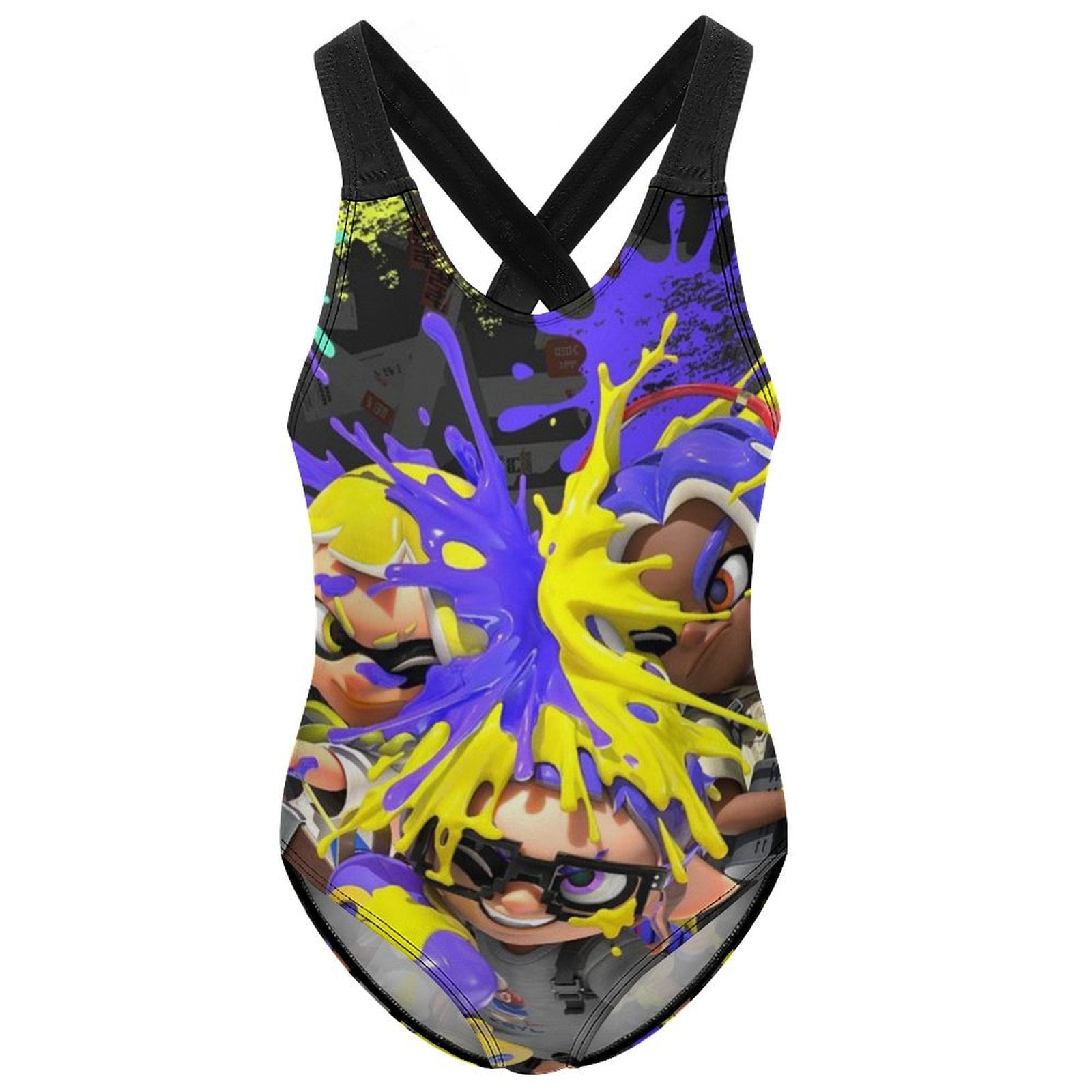 Splatoon Game Children's One-piece Swimsuit Summer Girl's Swimming Pool ...