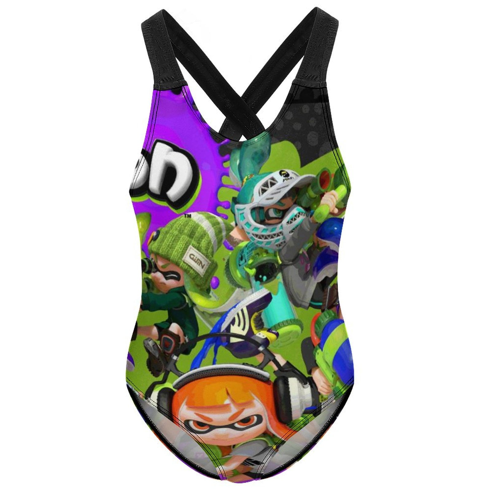 Splatoon Game Children's One-piece Swimsuit Summer Girl's Swimming Pool ...