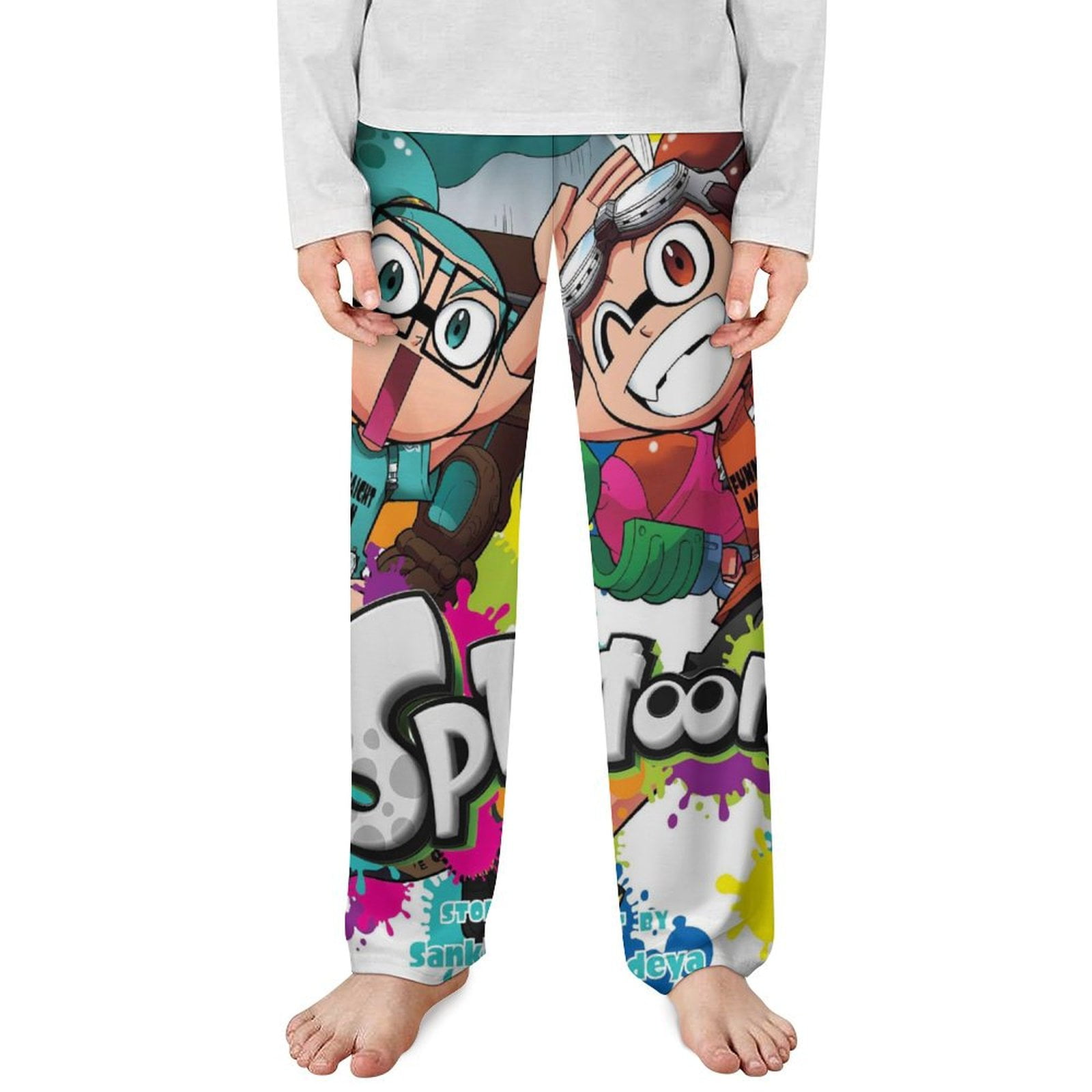 Splatoon Game Children's Pajamas Cozy Lounge Straight Leg Sleeping ...