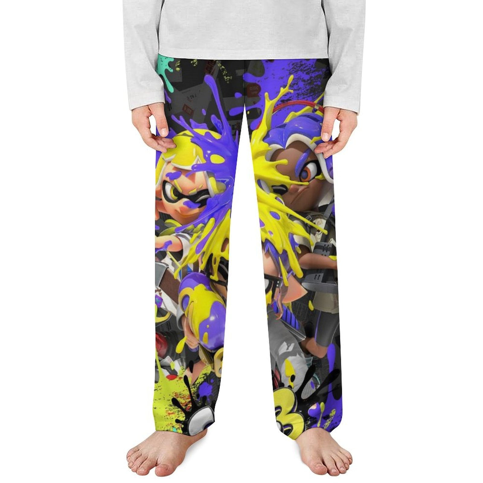 Splatoon Game Children's Pajamas Cozy Lounge Straight Leg Sleeping ...