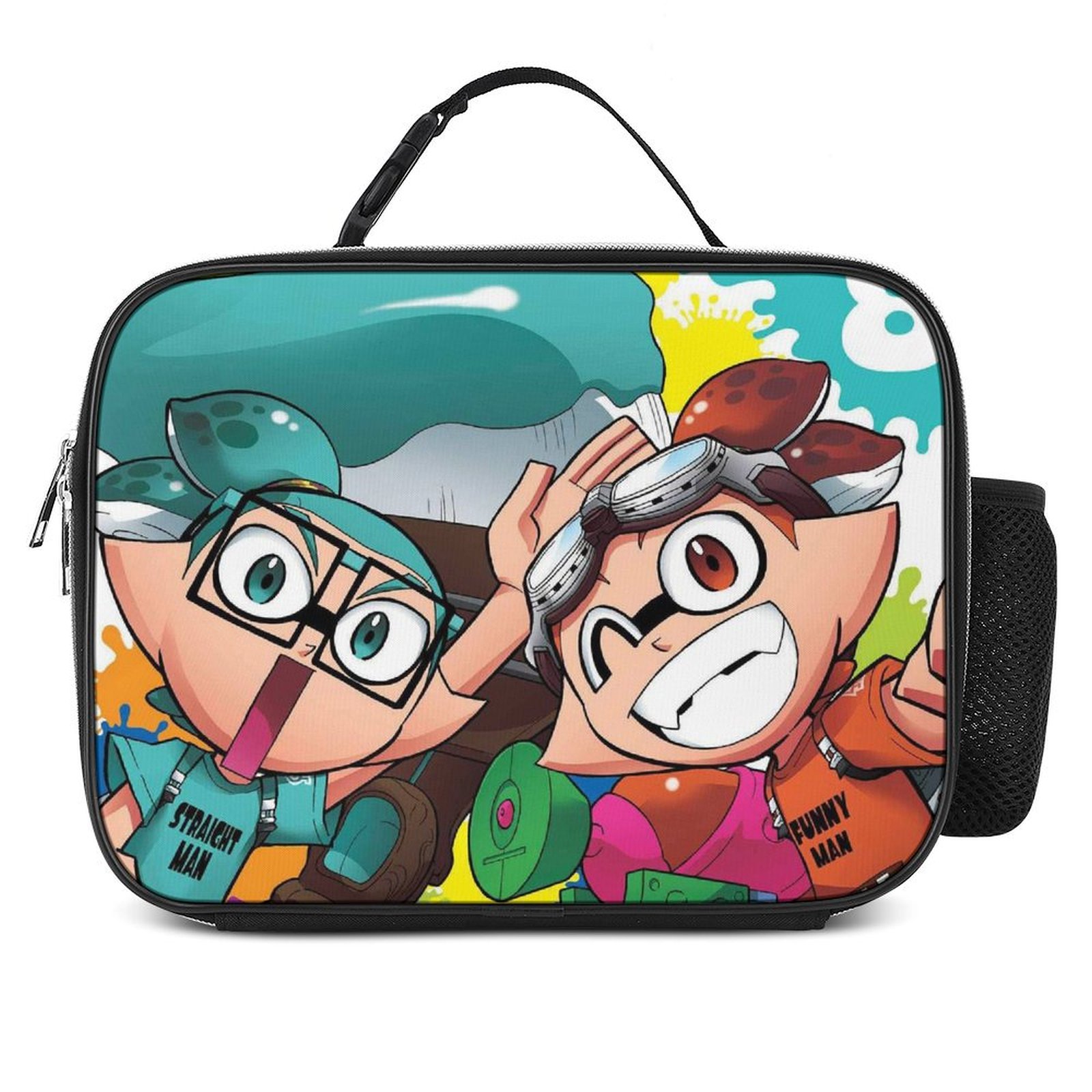 Splatoon Game Insulated Lunch Bag Detachable Meal Bag Reusable Portable ...