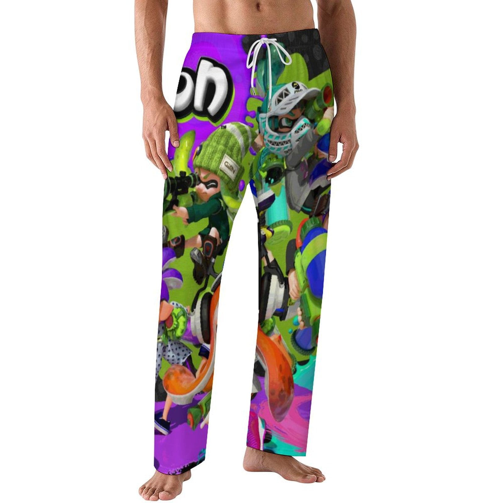 Splatoon Game Mens Pajama Pants Cozy Soft Lounge Sleep Pajamas Pants ...
