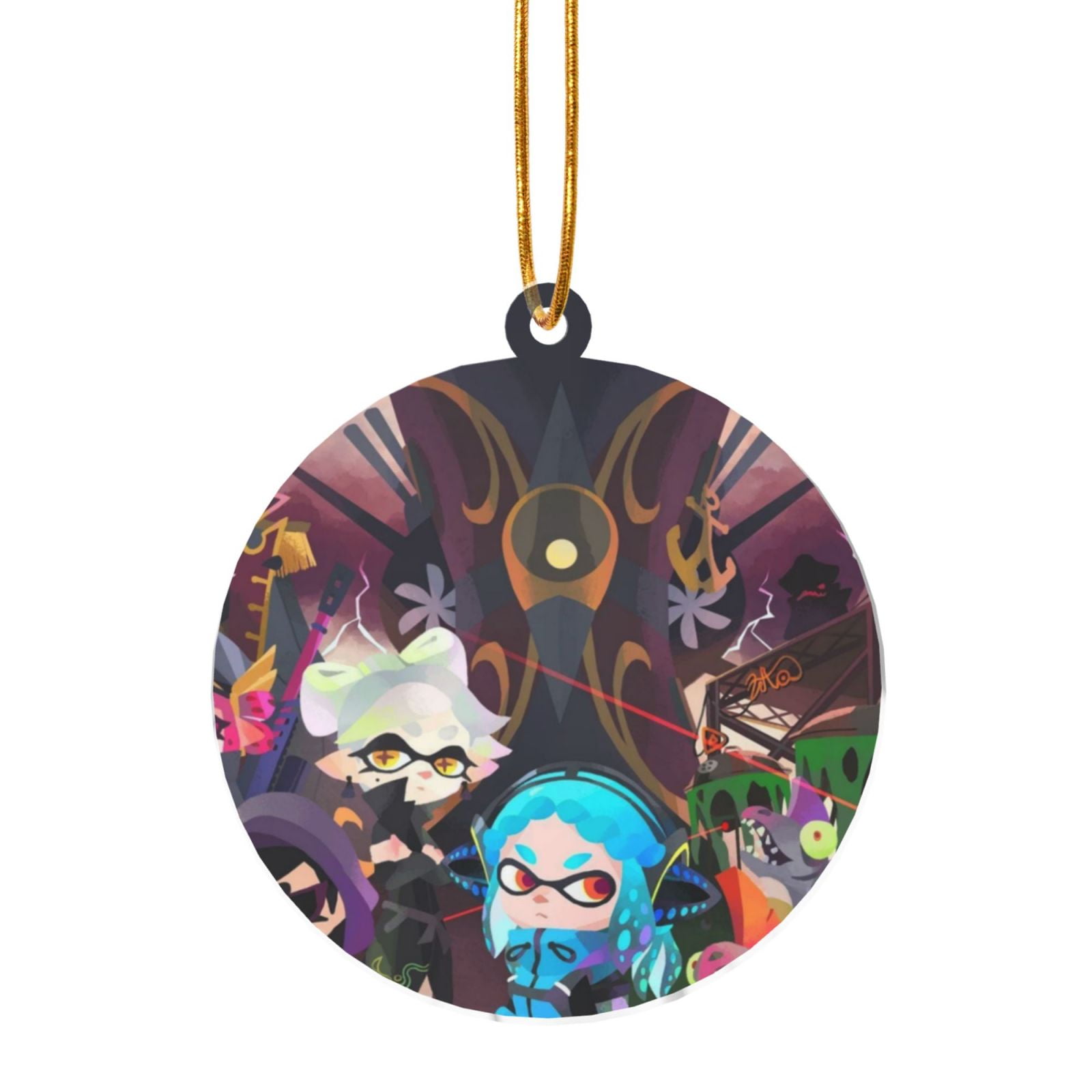 Splatoon Game Poster Christmas Tree Hanging Ornaments Acrylic Shaped ...