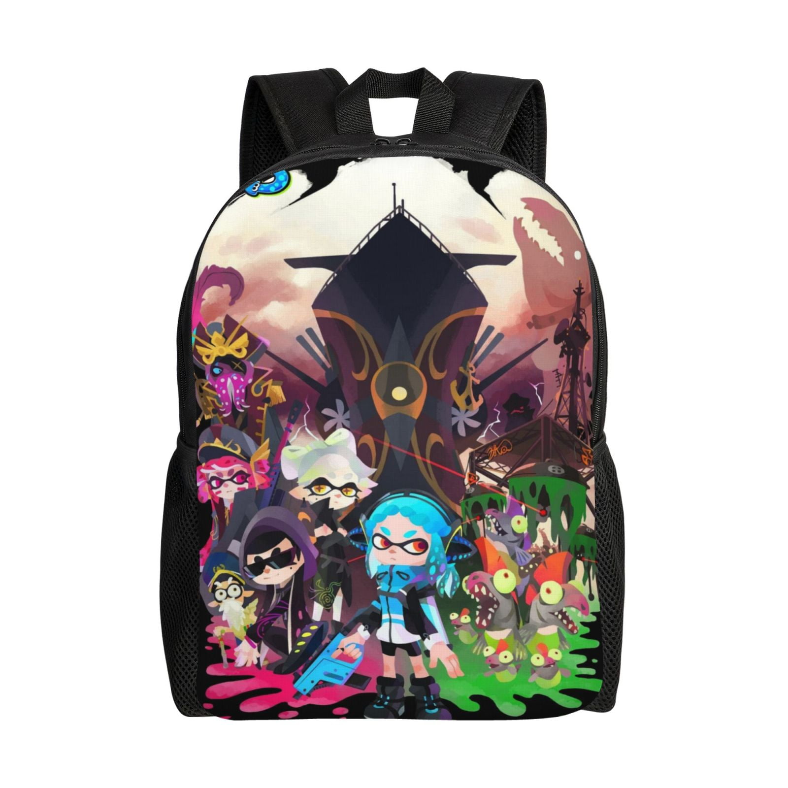 Splatoon Game Poster Unisex Backpack Laptop Daypack Adjustable ...