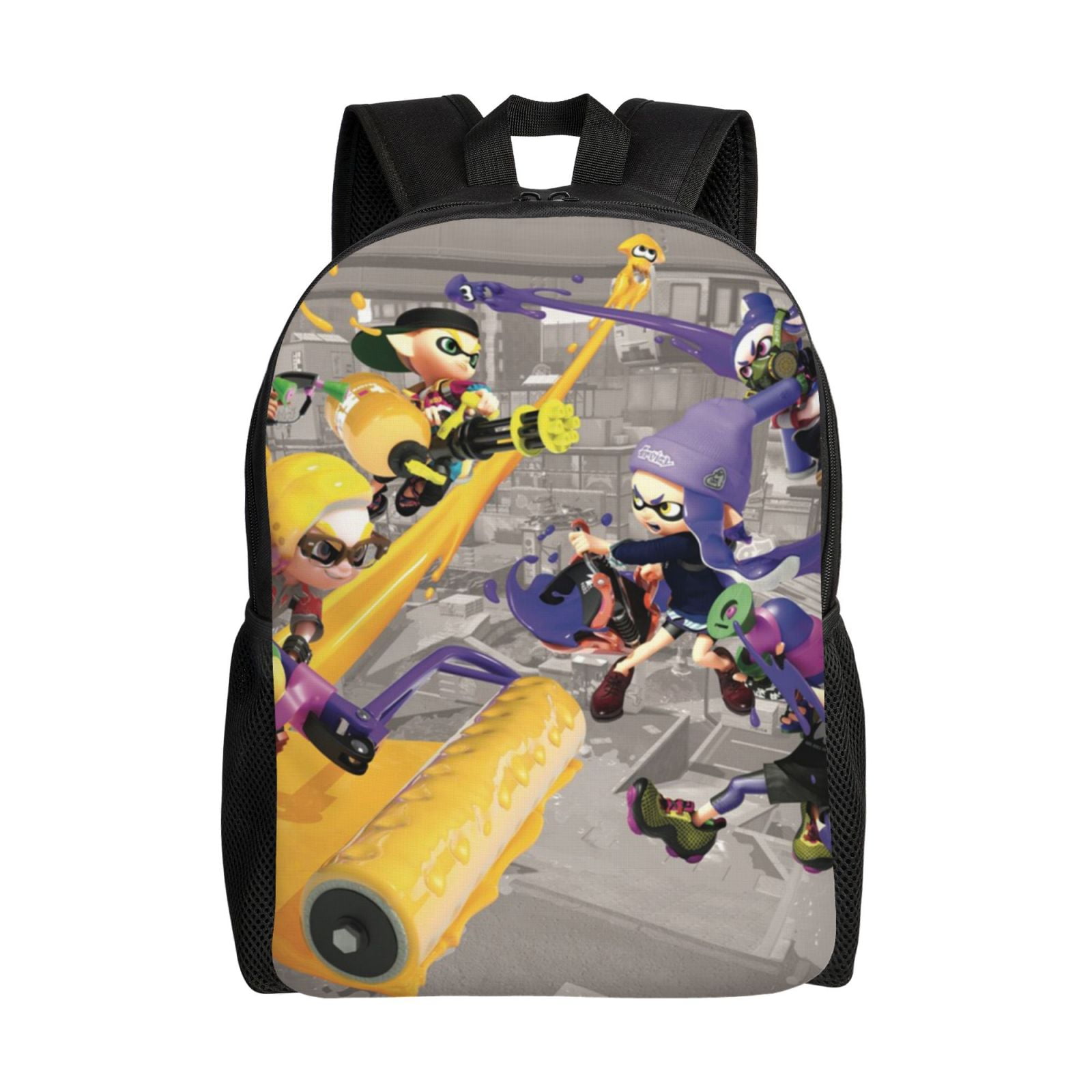 Splatoon Game Unisex Backpack Laptop Daypack Adjustable Shoulders ...