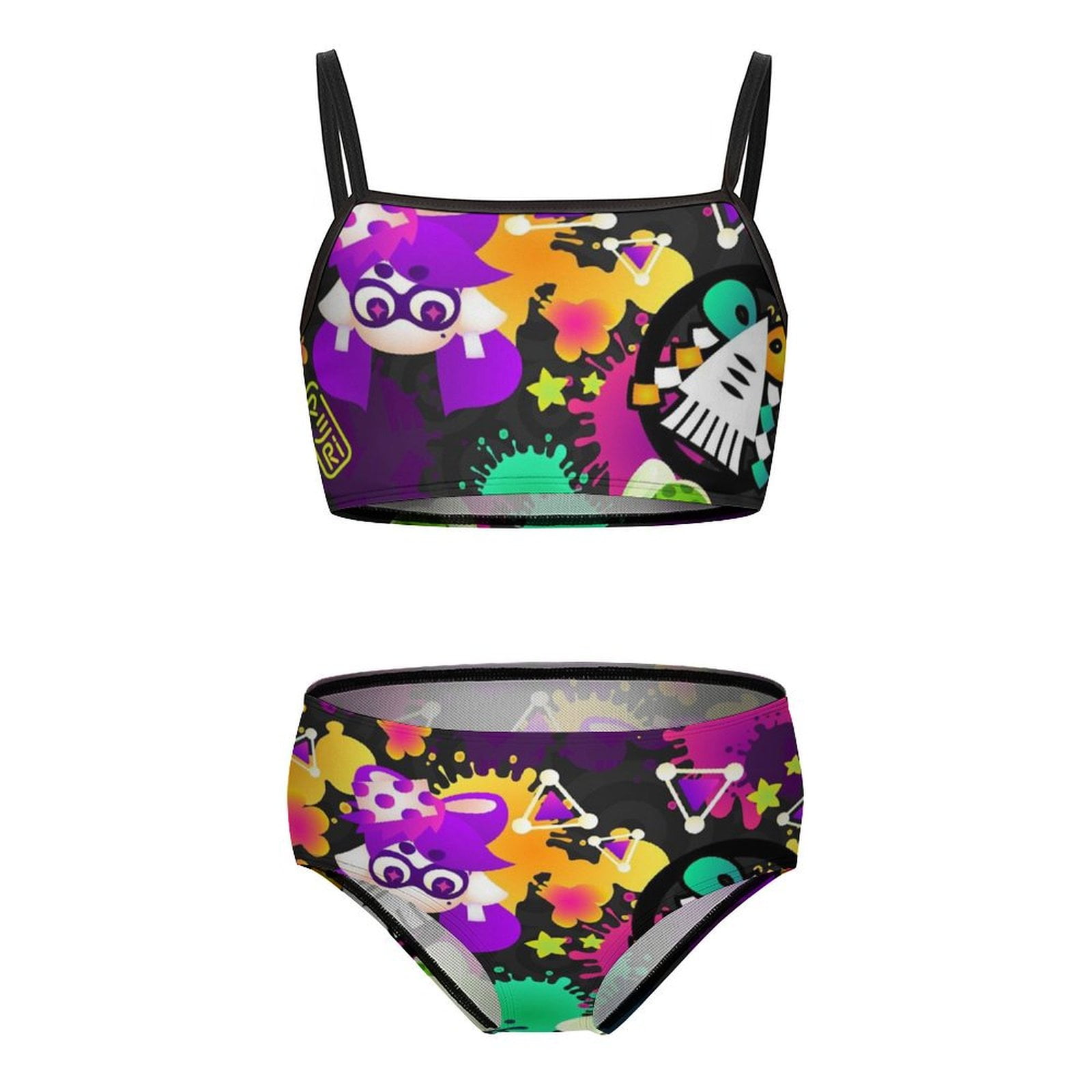 Splatoon Girls Bikini Swimsuits Two-piece Beach Bathing Suit Swimwear 6-7Y(110cm) - Walmart.com