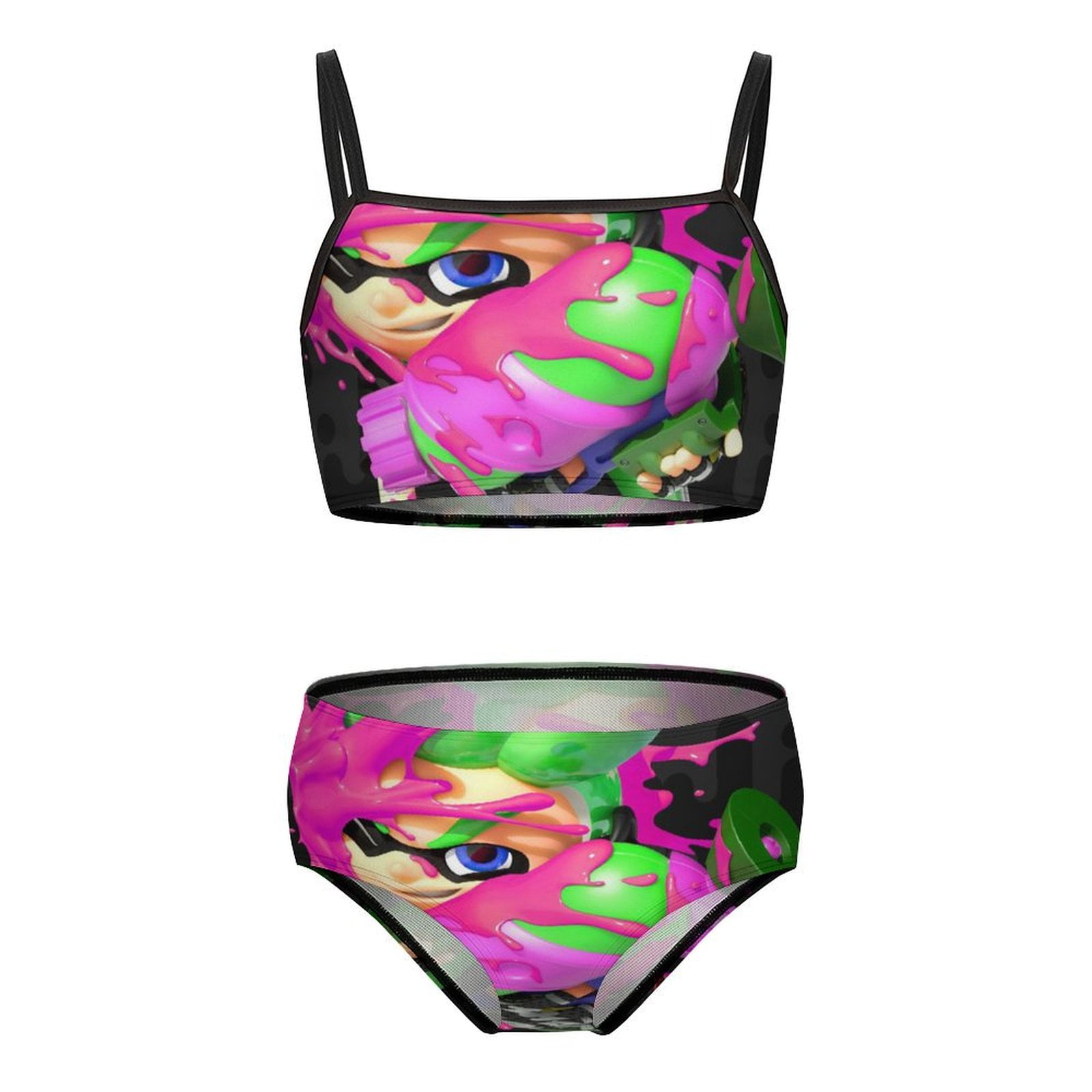 Splatoon Girls Bikini Swimsuits Two-piece Beach Bathing Suit Swimwear 7 ...
