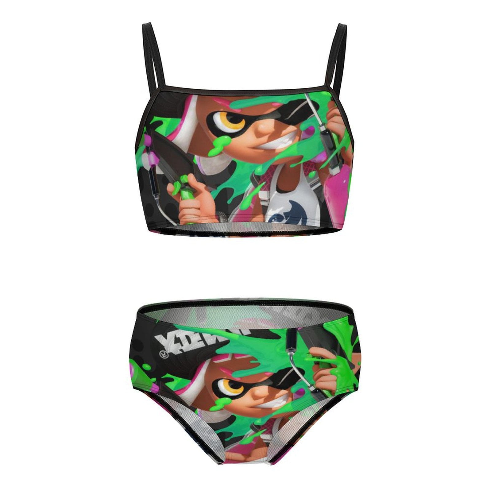 Splatoon Girls Bikini Swimsuits Two-piece Beach Bathing Suit Swimwear 8 ...